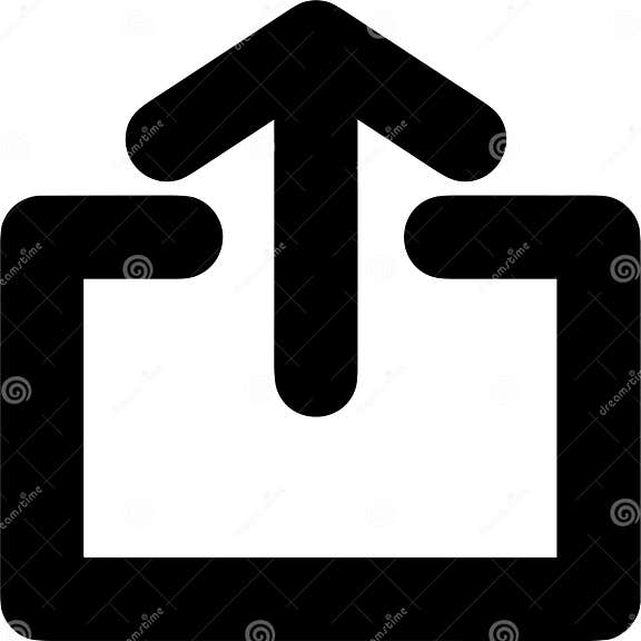 Upload Icon Symbol Vector Image Stock Vector - Illustration of network ...