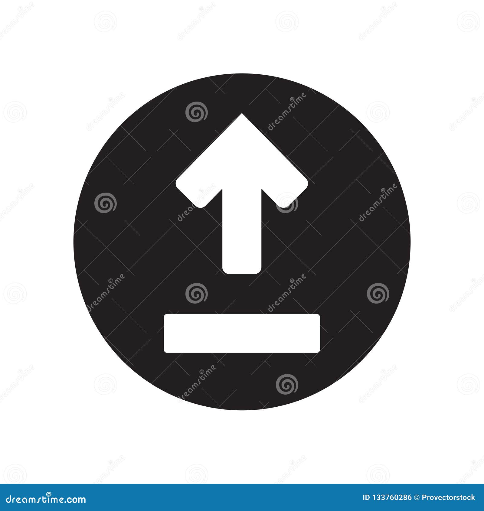 Upload Icon Vector Sign and Symbol Isolated on White Background, Upload ...