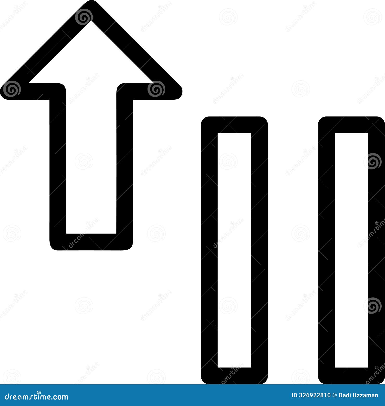 Upload Icon Symbol Vector Image Stock Vector - Illustration of sign ...