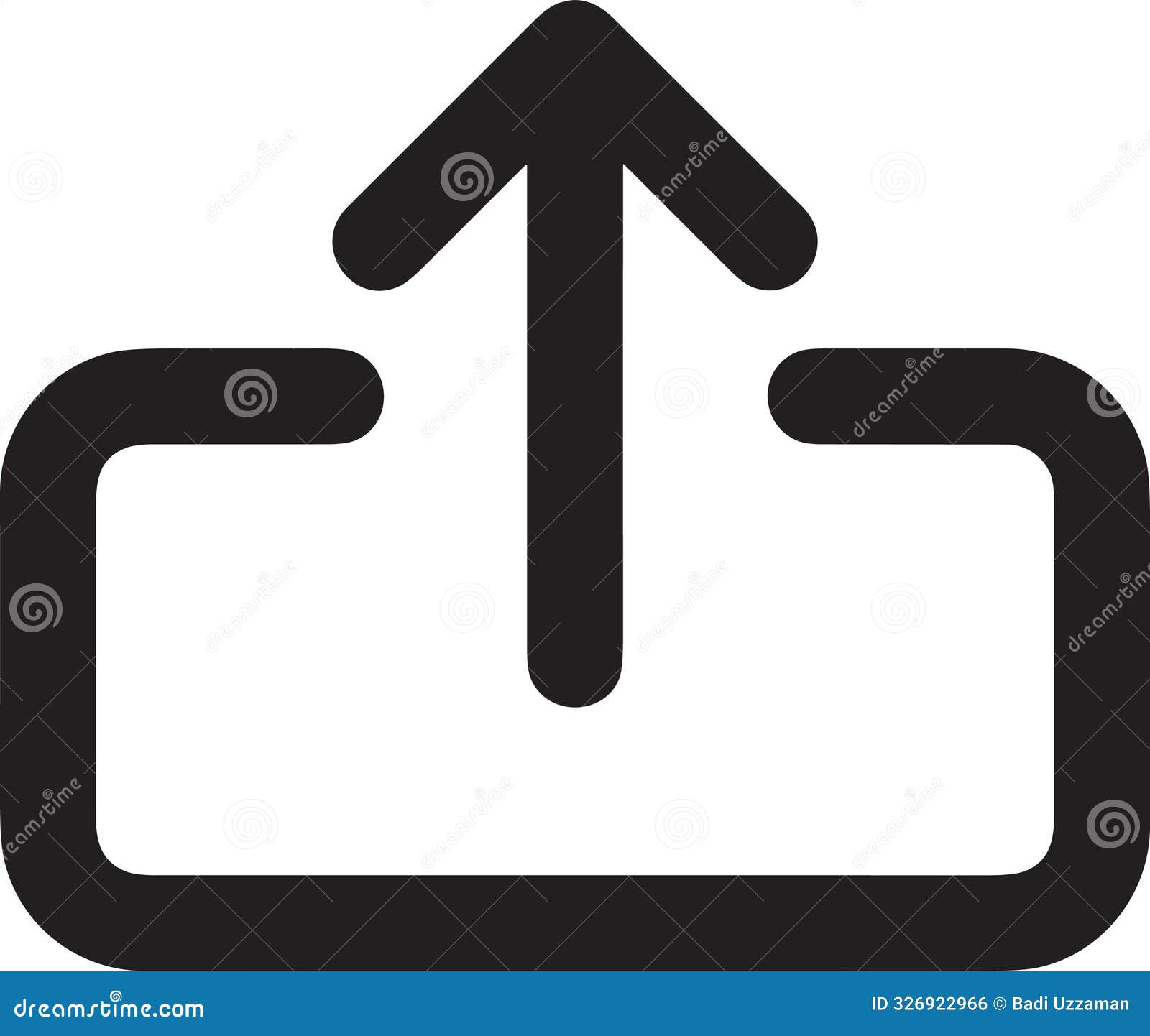 Upload Icon Symbol Vector Image Stock Vector - Illustration of network ...