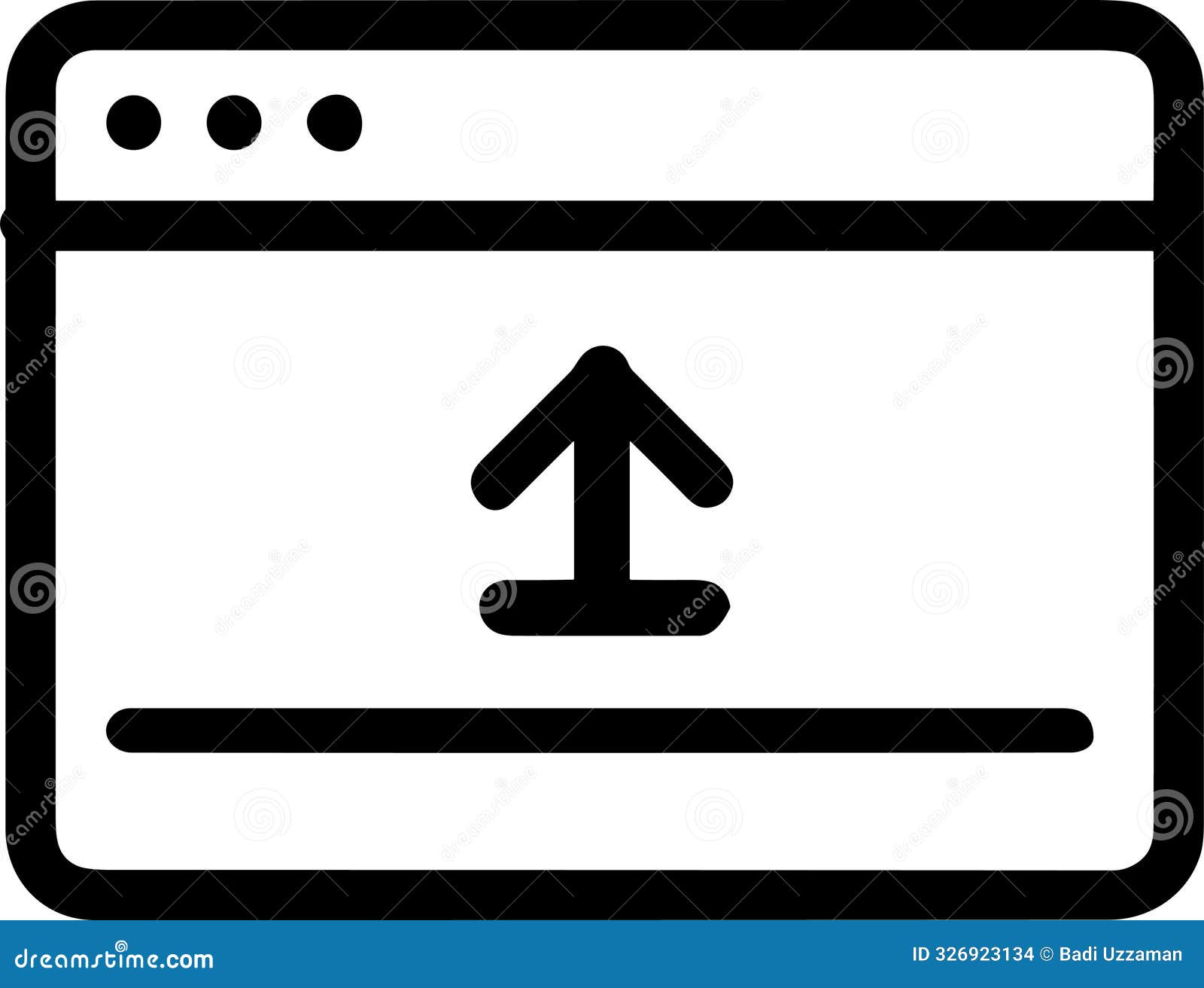 Upload Icon Symbol Vector Image Stock Vector - Illustration of file ...