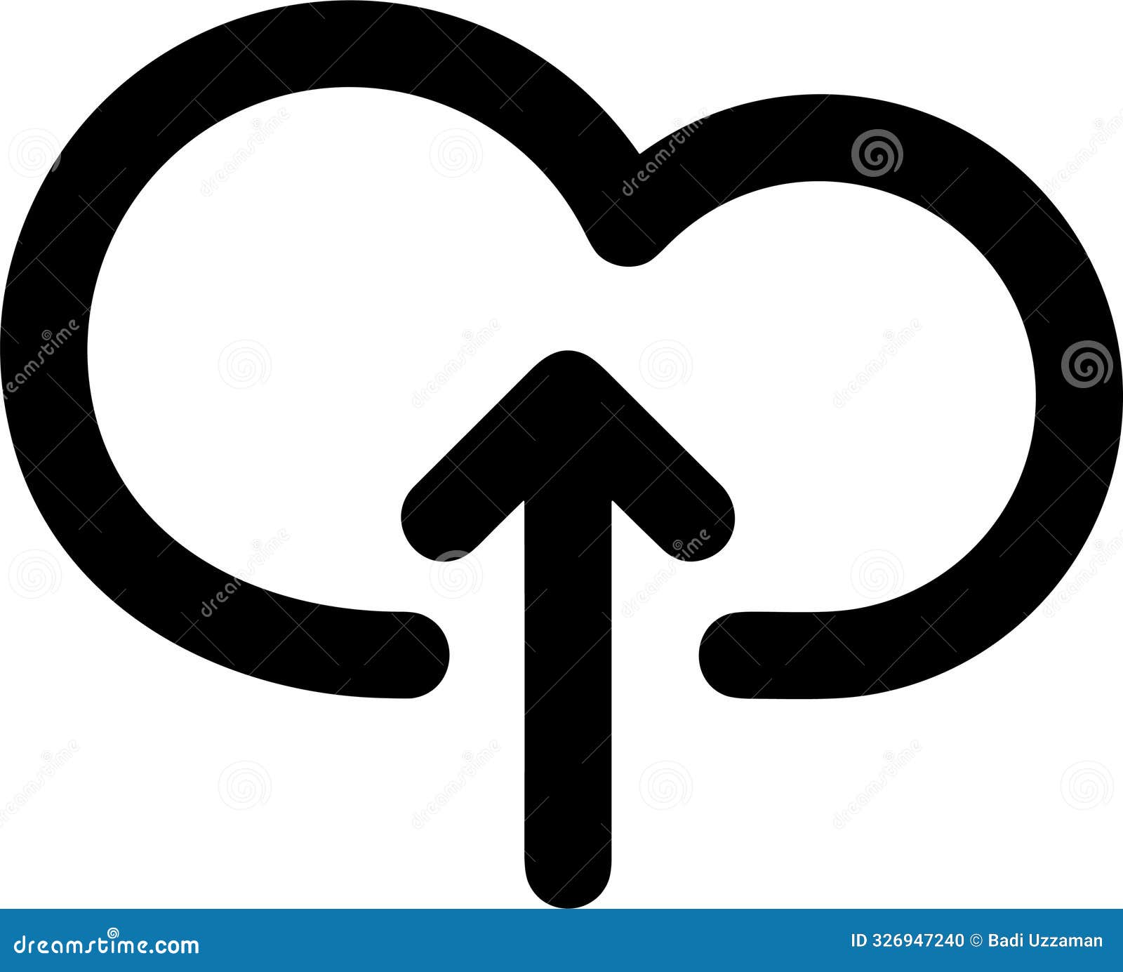 Upload Icon Symbol Vector Image Stock Vector - Illustration of business ...