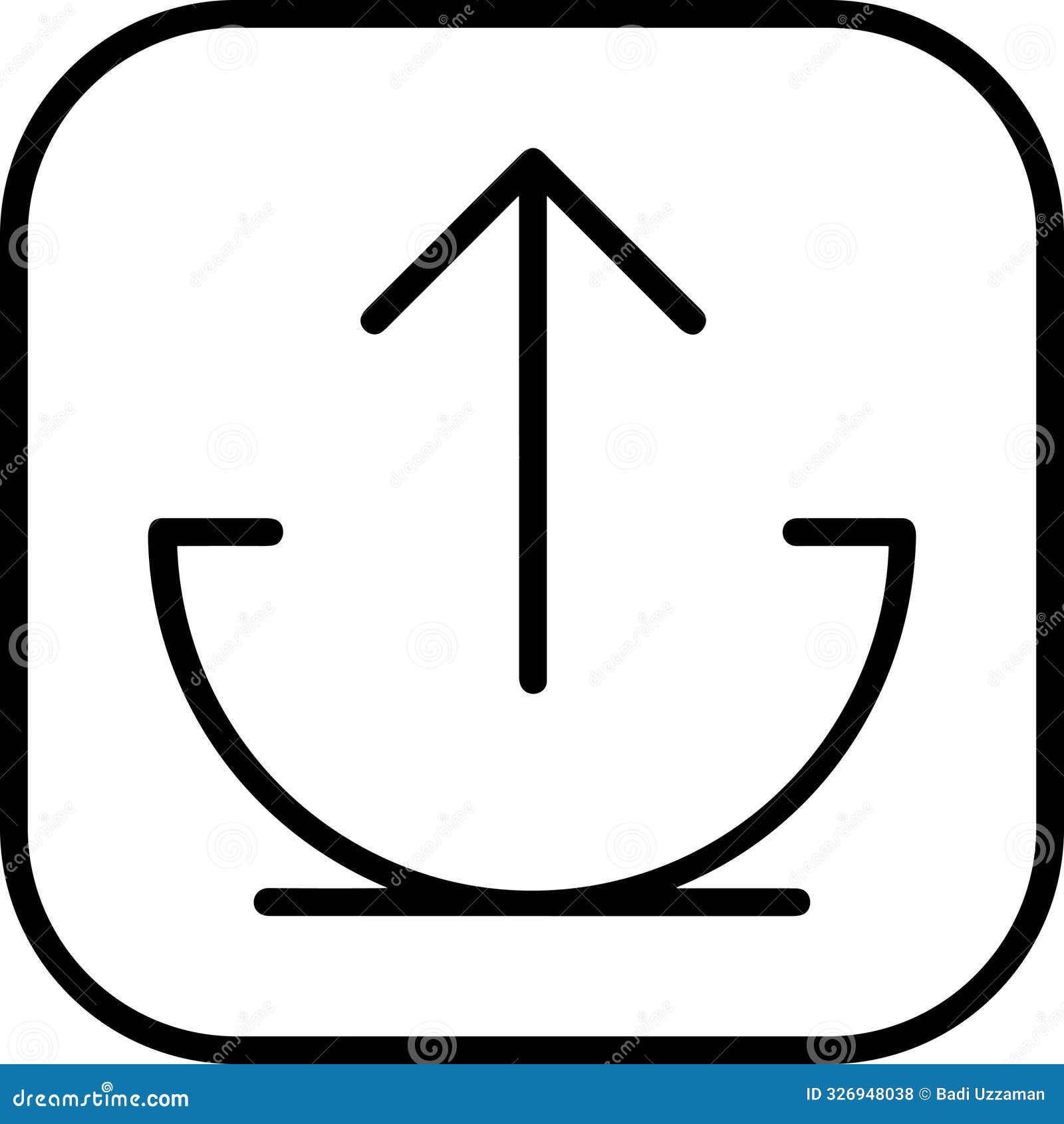 Upload Icon Symbol Vector Image Stock Vector - Illustration of sign ...