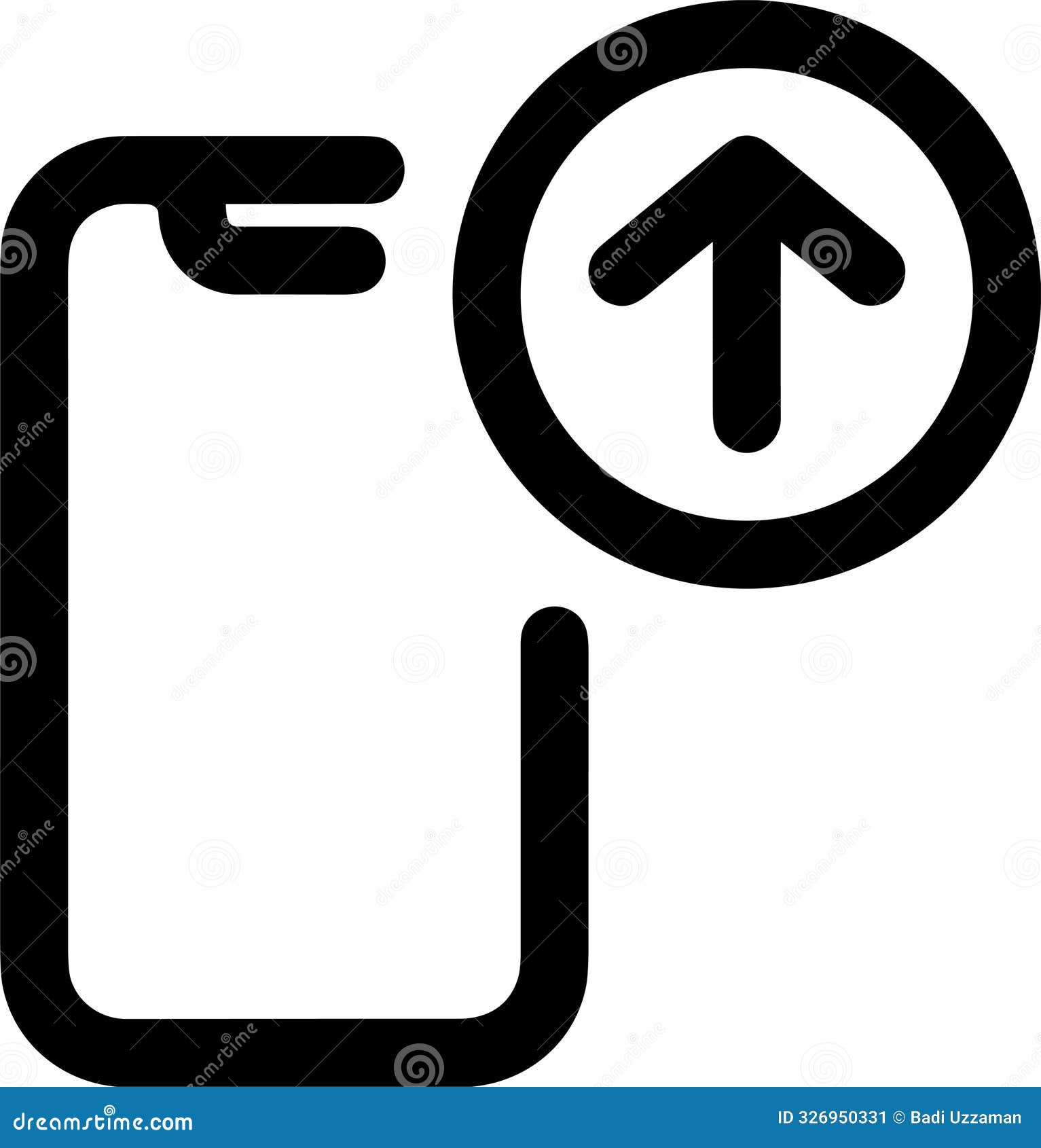 Upload Icon Symbol Vector Image Stock Vector - Illustration of button ...