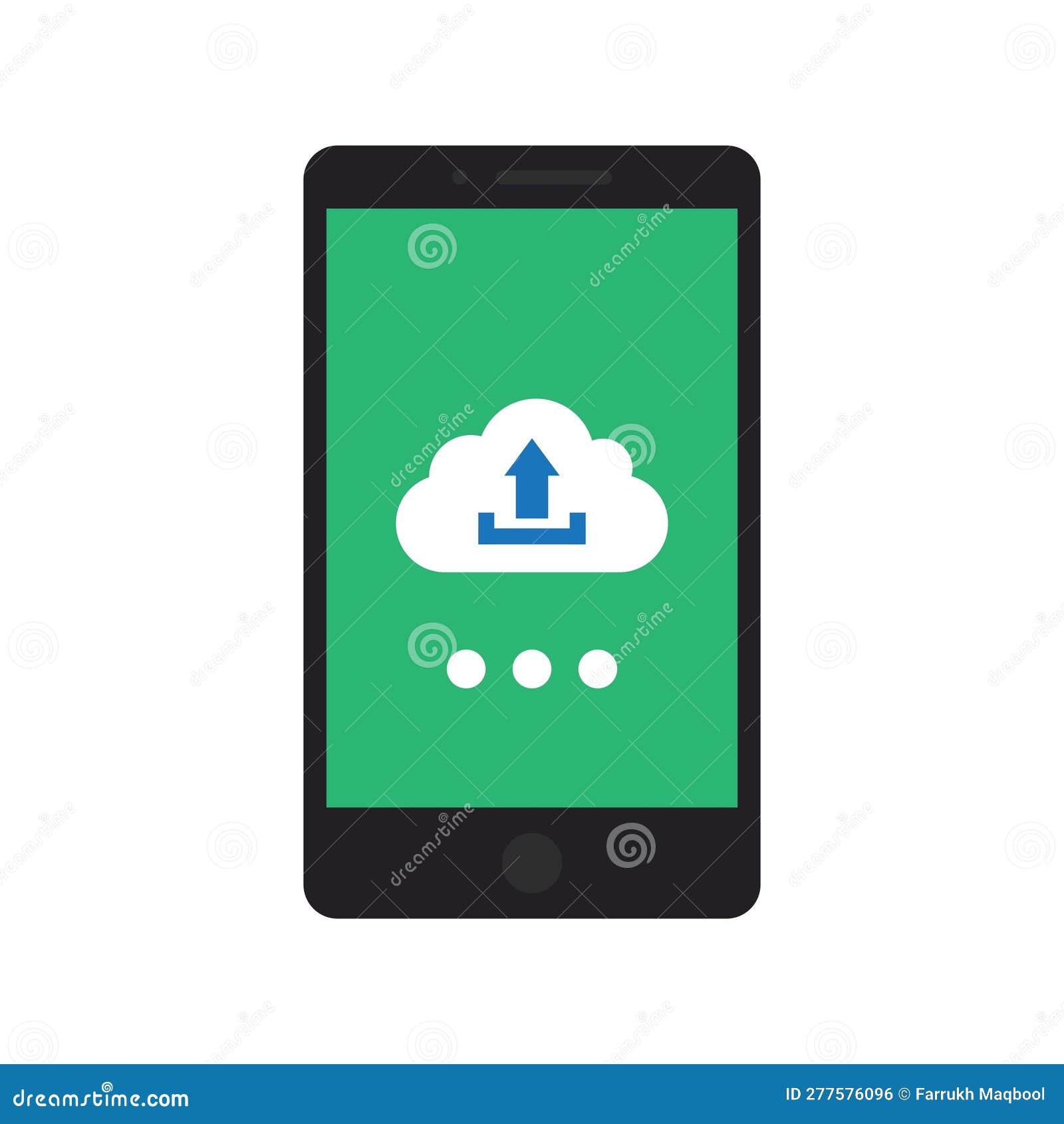 Upload from Phone Icon Vector Image. Suitable for Mobile Apps, Web Apps ...