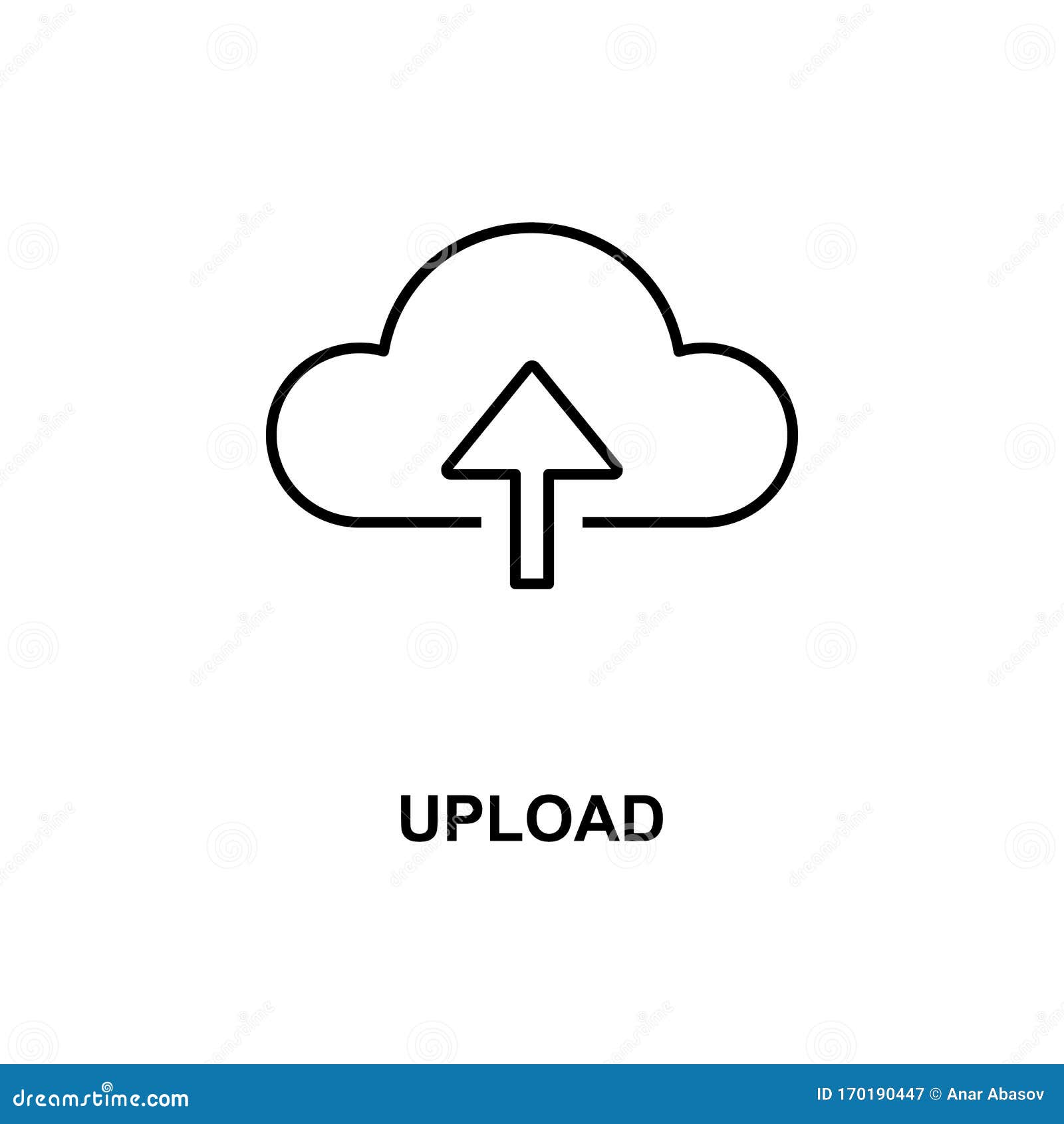 Upload Sign Icon. Element of Simple Web Icon with Name for Mobile ...