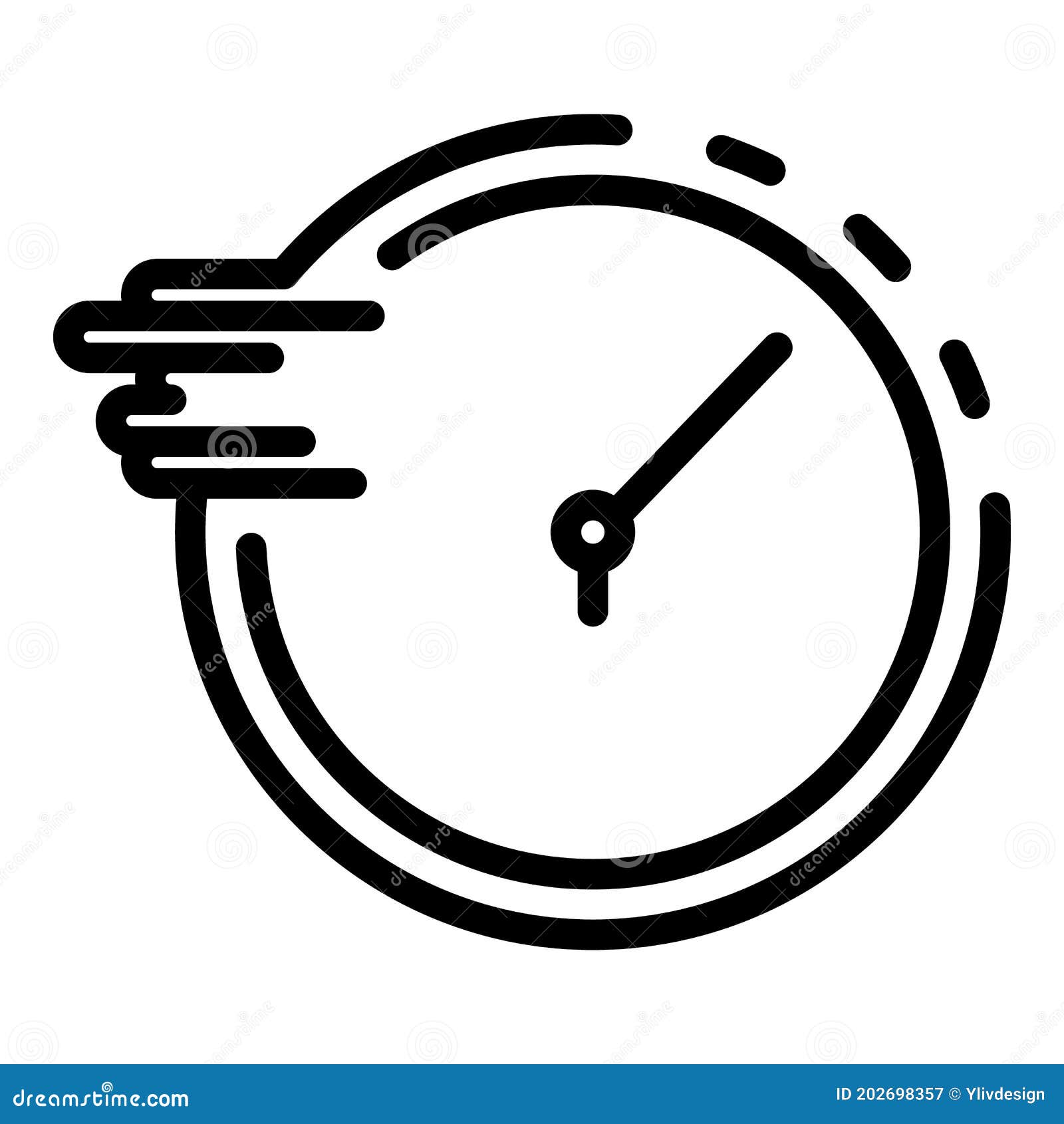 Upload Speed Internet Icon, Outline Style Stock Vector - Illustration ...