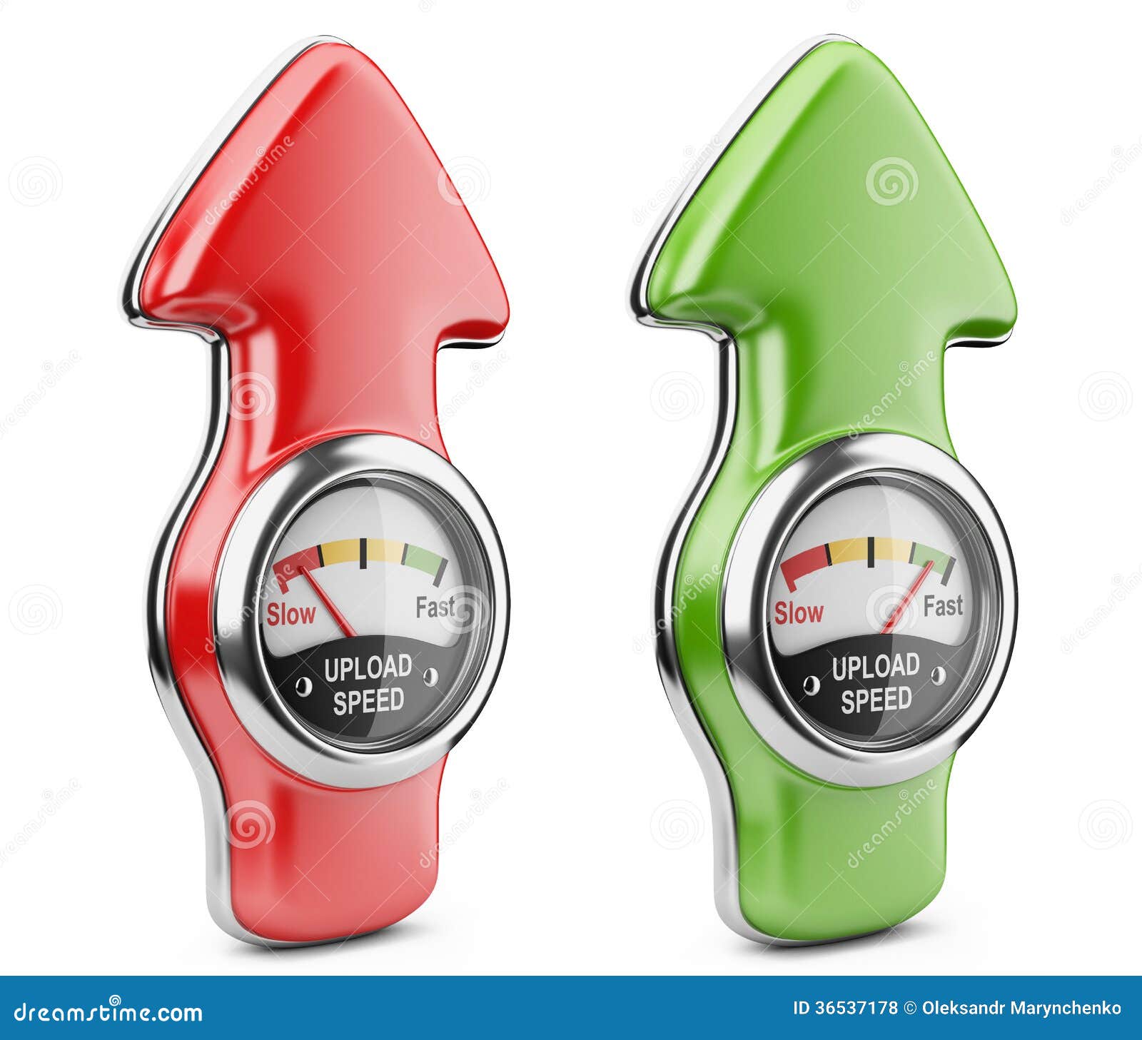 Upload Speedometer and Arrow Sign. Internet Connection Speed Con Stock ...