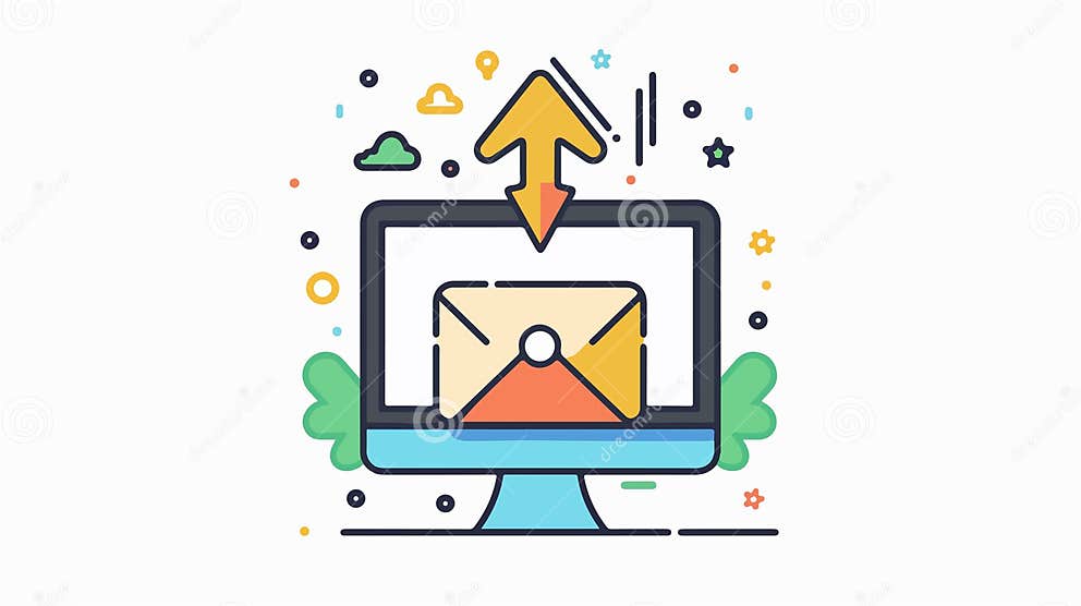 Modern Upload Success Icon for Basic Web Designs Stock Illustration ...