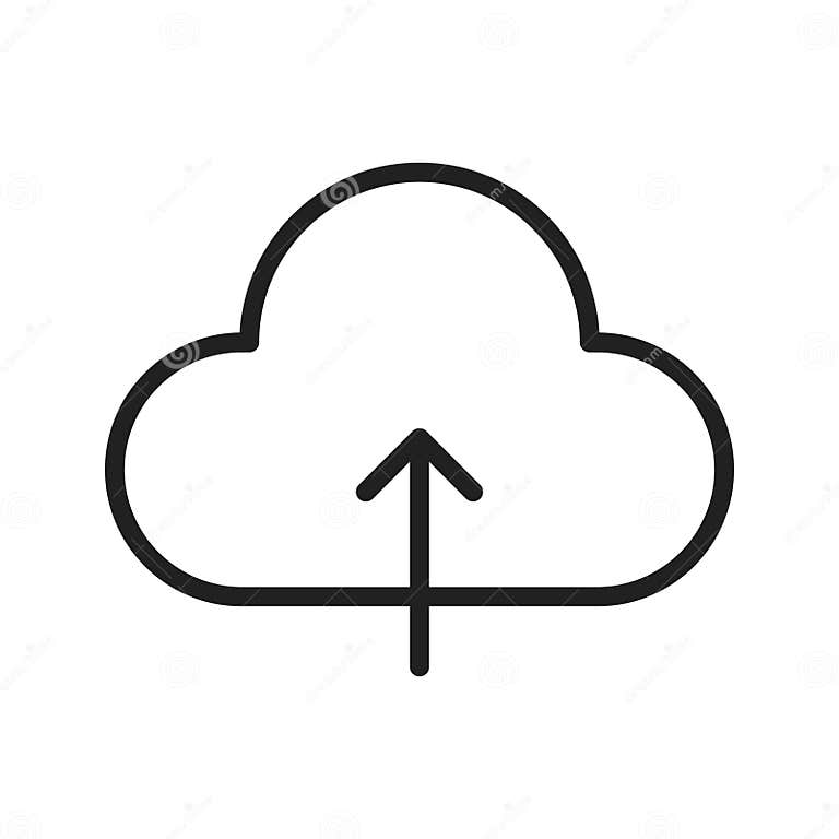 Upload To Cloud Icon Vector Image. Suitable for Mobile Apps, Web Apps ...