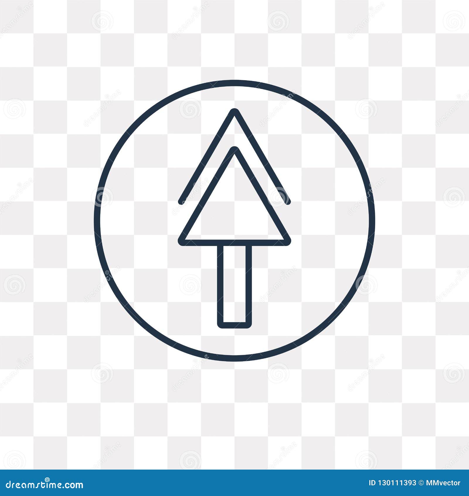 Upload Vector Icon Isolated on Transparent Background, Linear Up Stock ...