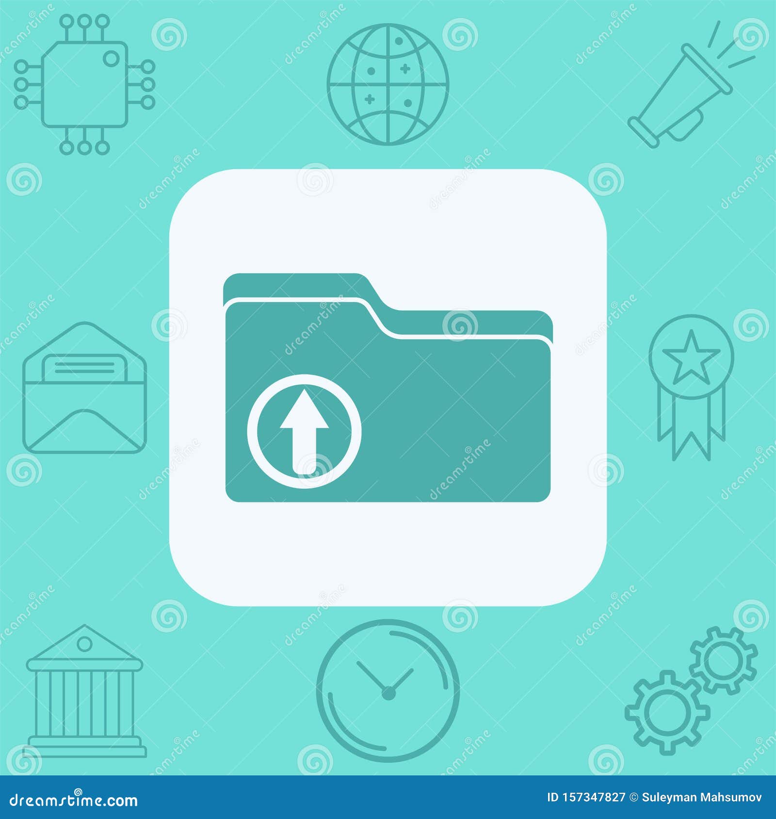 Upload Vector Icon Sign Symbol Stock Illustration - Illustration of ...