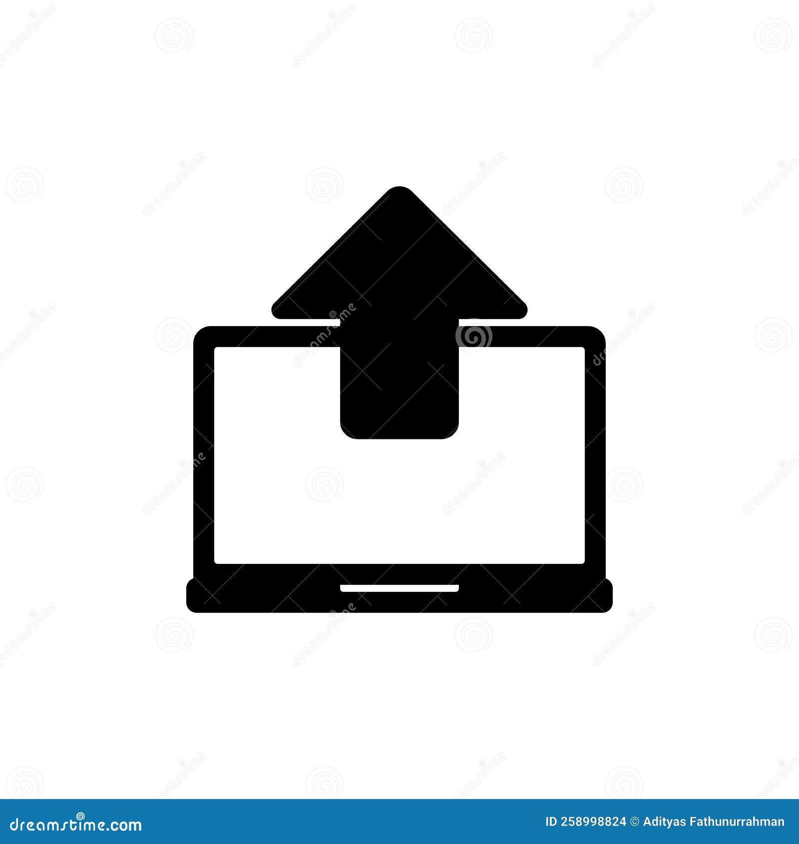 Upload Via Laptop, Backup Data so it is Not Easily Lost. Stock Vector ... Upload Via Laptop, Backup Data so it is Not Easily Lost. Stock Vector ...