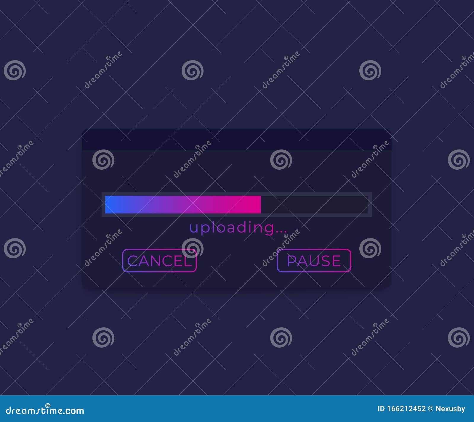 Upload Window with Progress Bar, Vector Ui Design Stock Vector ... Upload Window with Progress Bar, Vector Ui Design Stock Vector ...