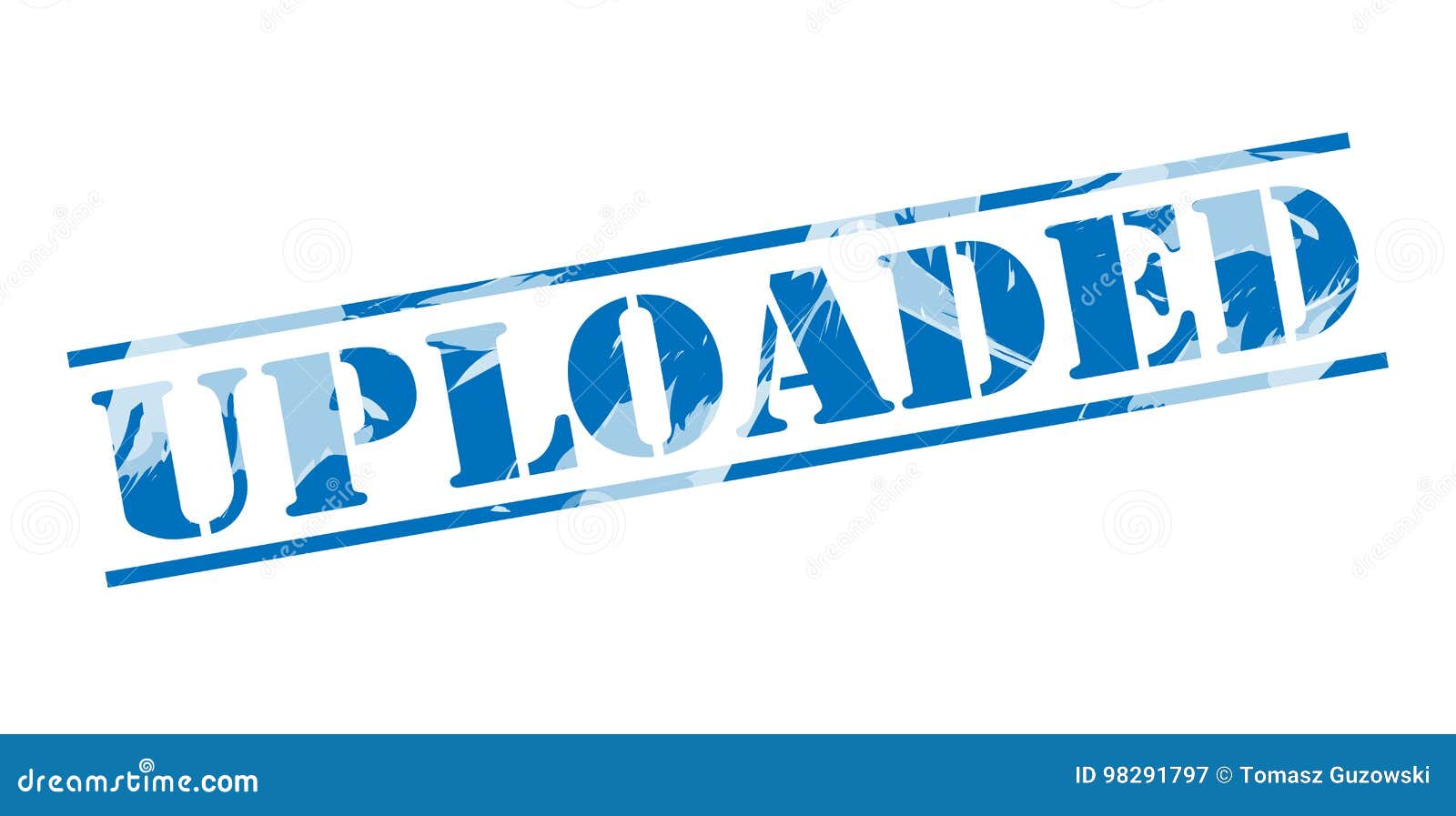 Uploaded blue stamp stock illustration. Illustration of sign - 98291797