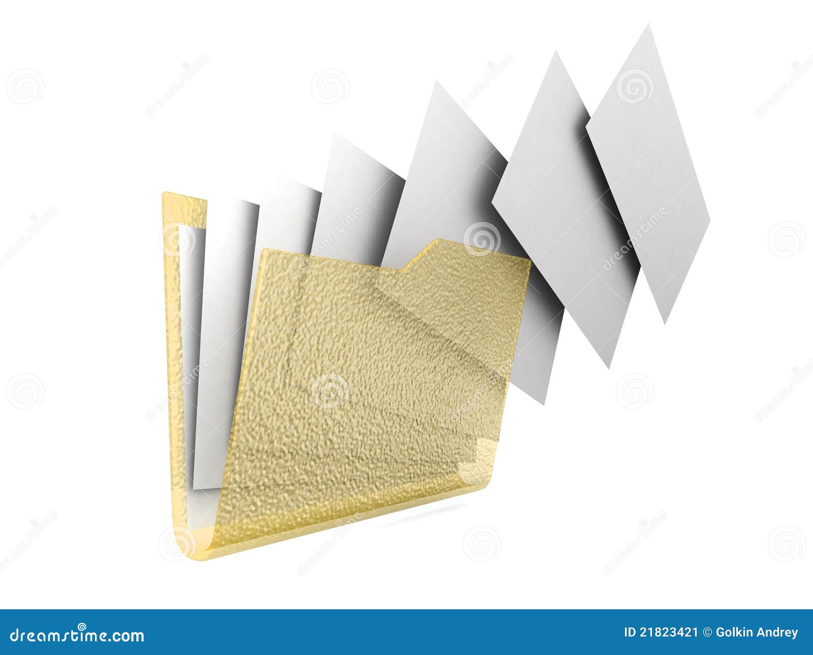 Uploading Documents from Folder Stock Illustration - Illustration of ...