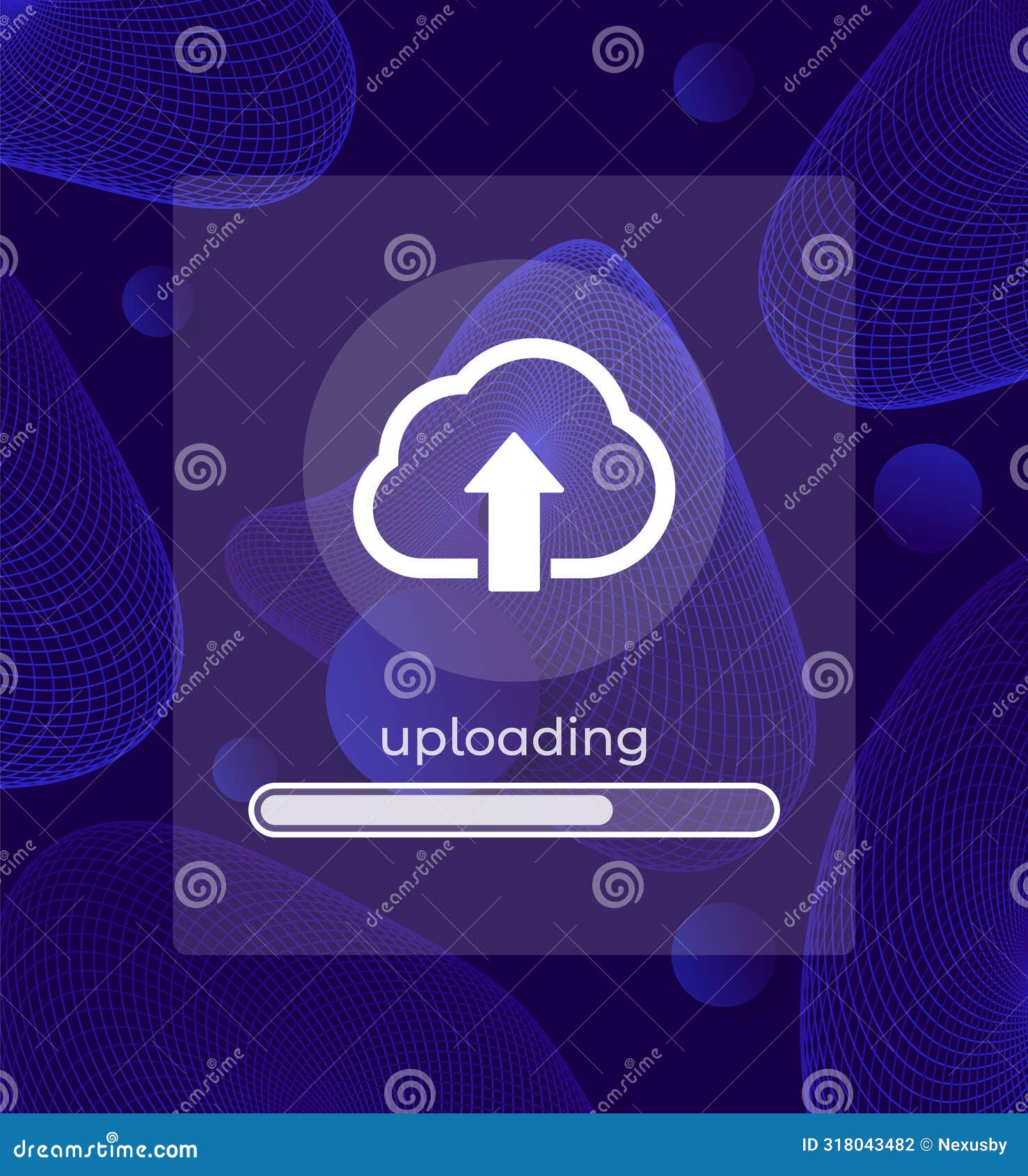 Uploading Form with Progress Bar for Apps and Web Stock Vector ... Uploading Form with Progress Bar for Apps and Web Stock Vector ...