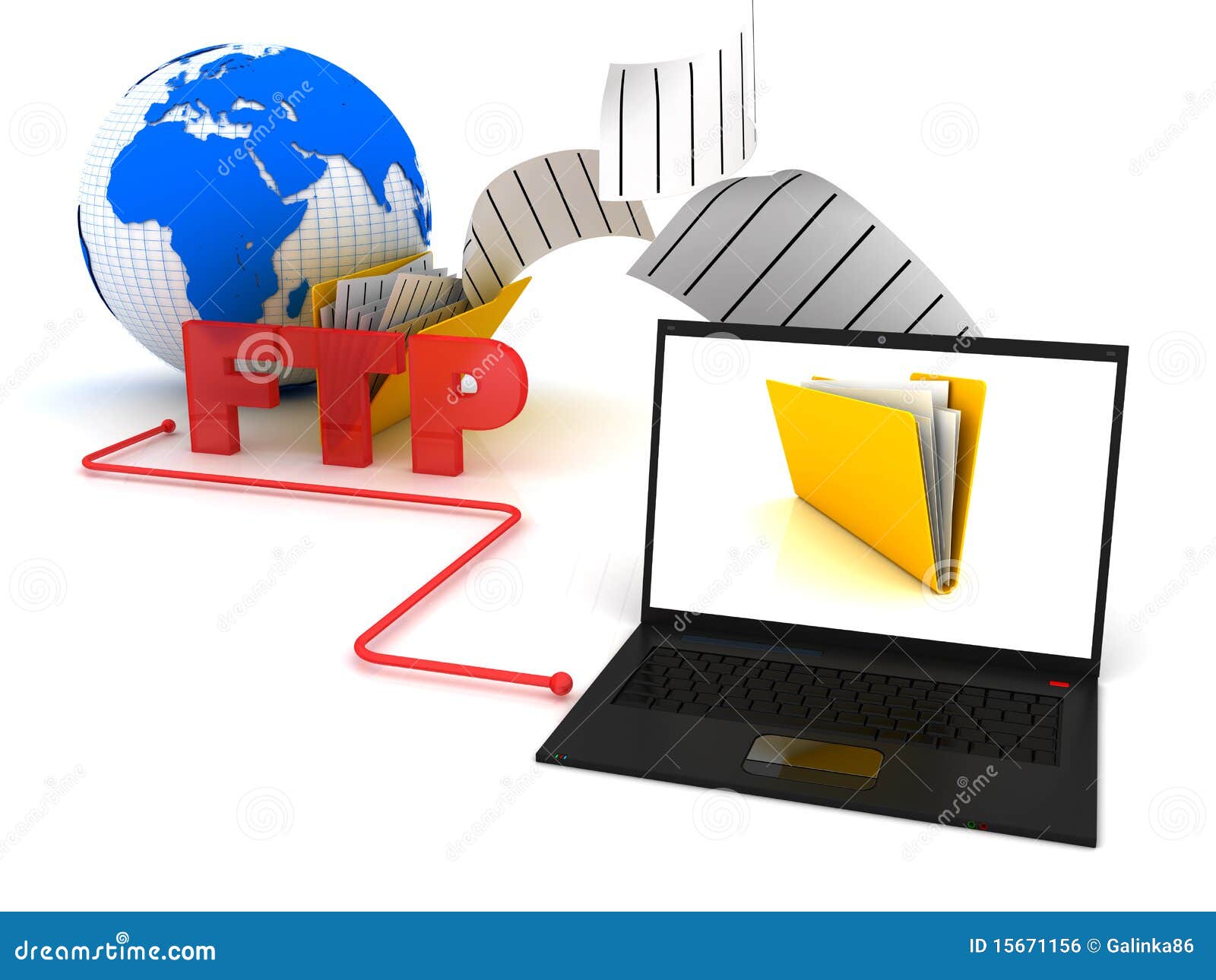 Round Computer Server Clip Art