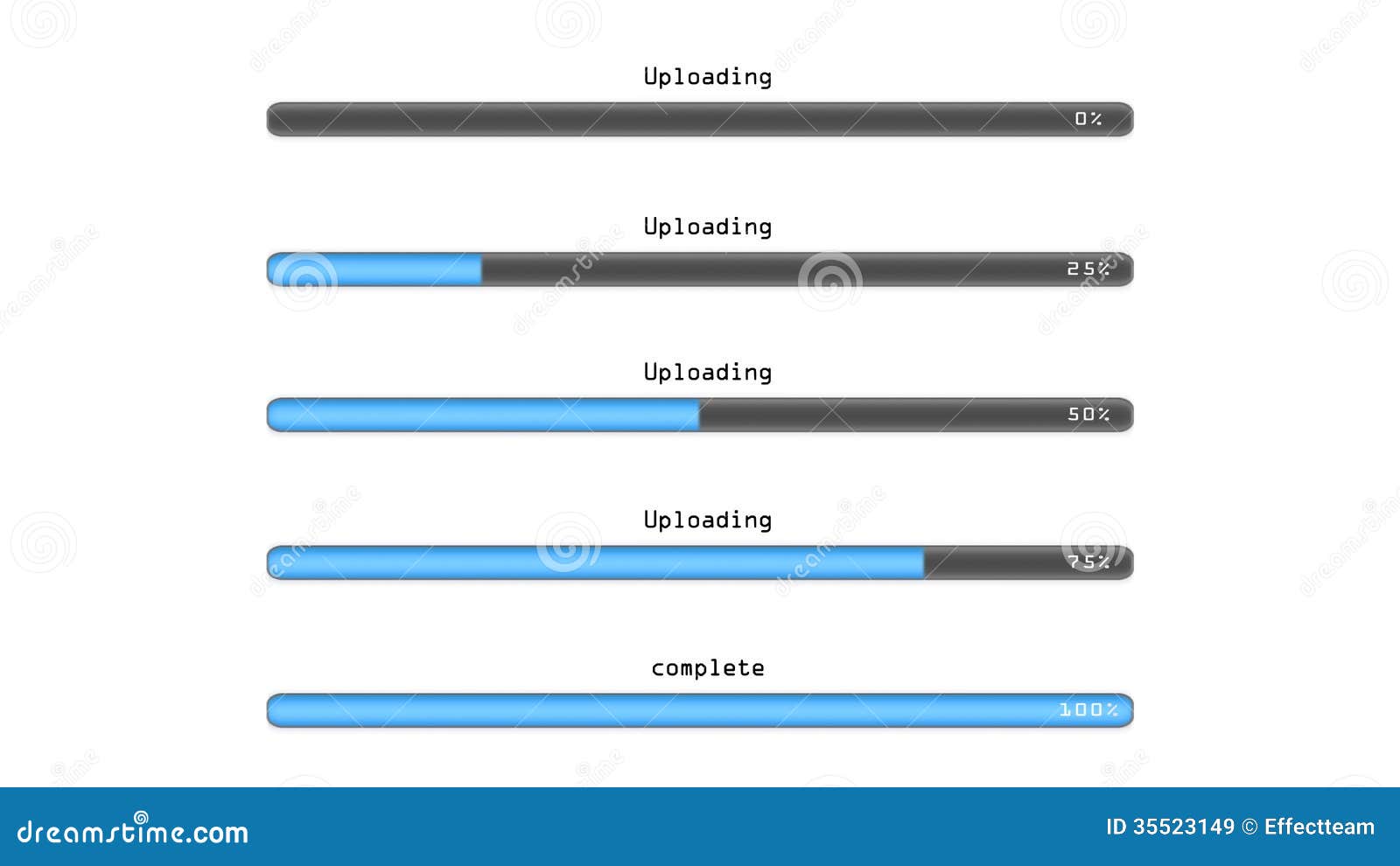 Uploading process white stock illustration. Illustration of internet ...