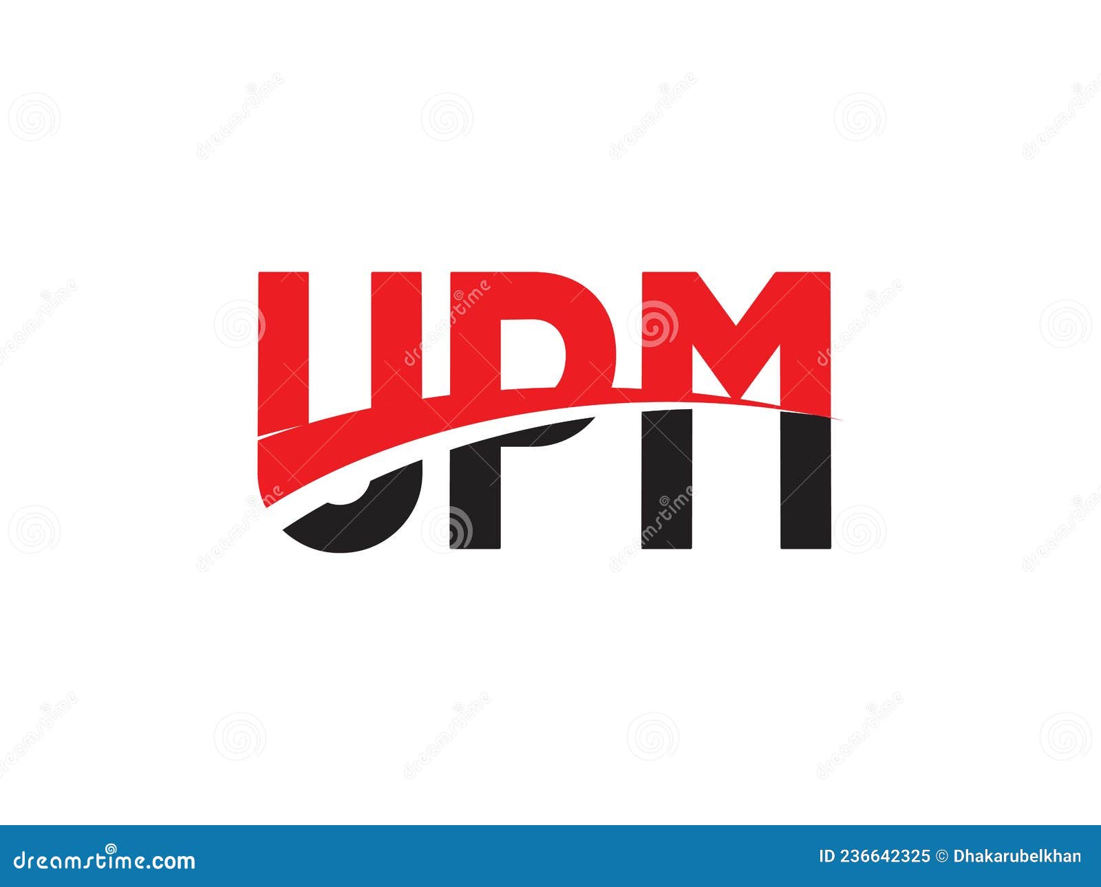 UPM Letter Initial Logo Design Vector Illustration Stock Vector ...