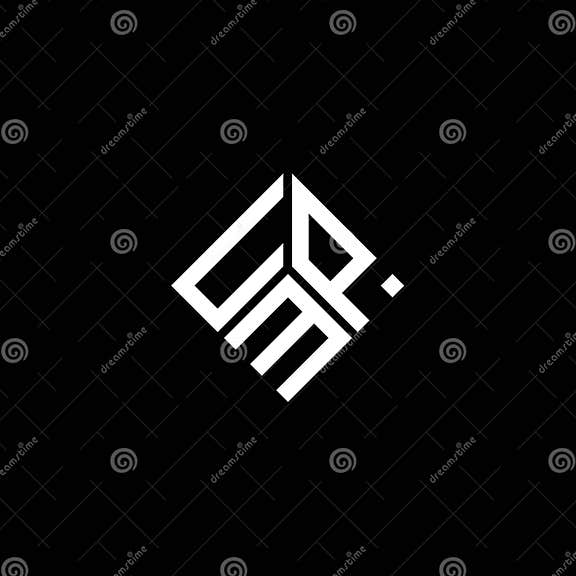 UPM Letter Logo Design on Black Background. UPM Creative Initials ...