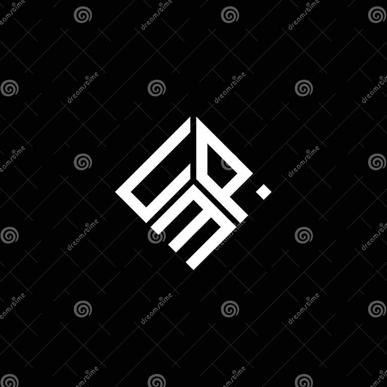 UPM Letter Logo Design on Black Background. UPM Creative Initials ...