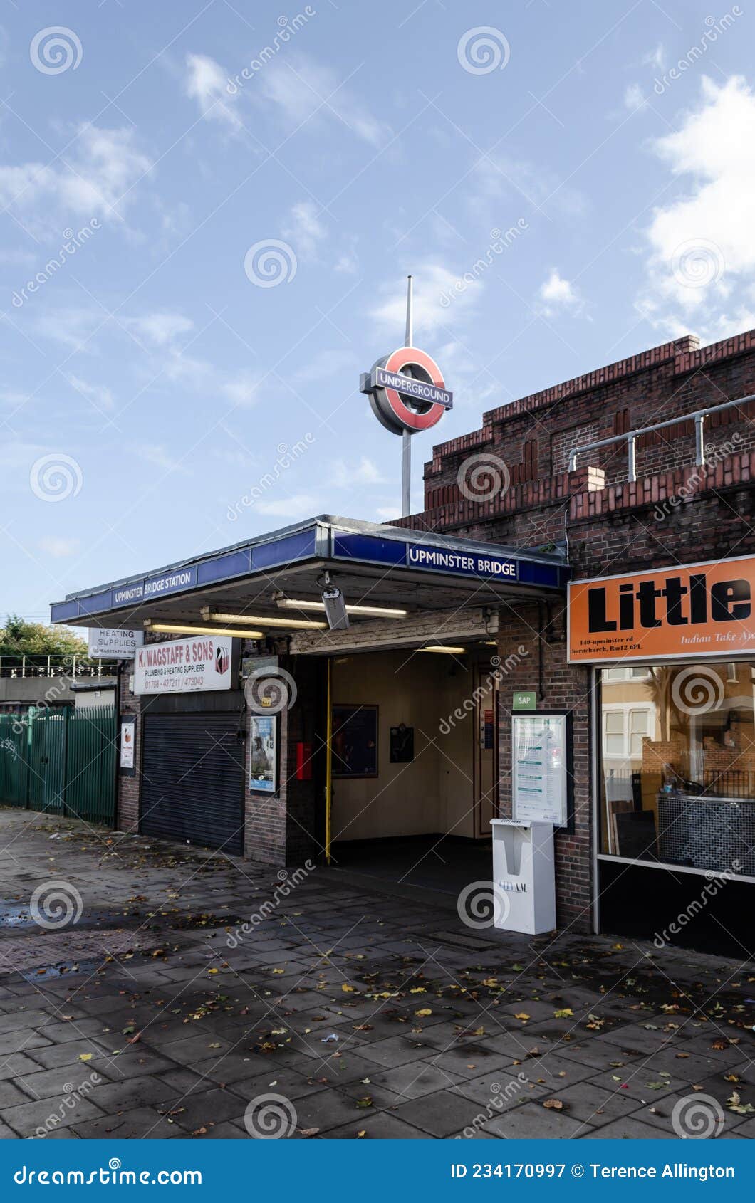 The Upminster Bridge Train Station Along Bridge Road in Upminster ...