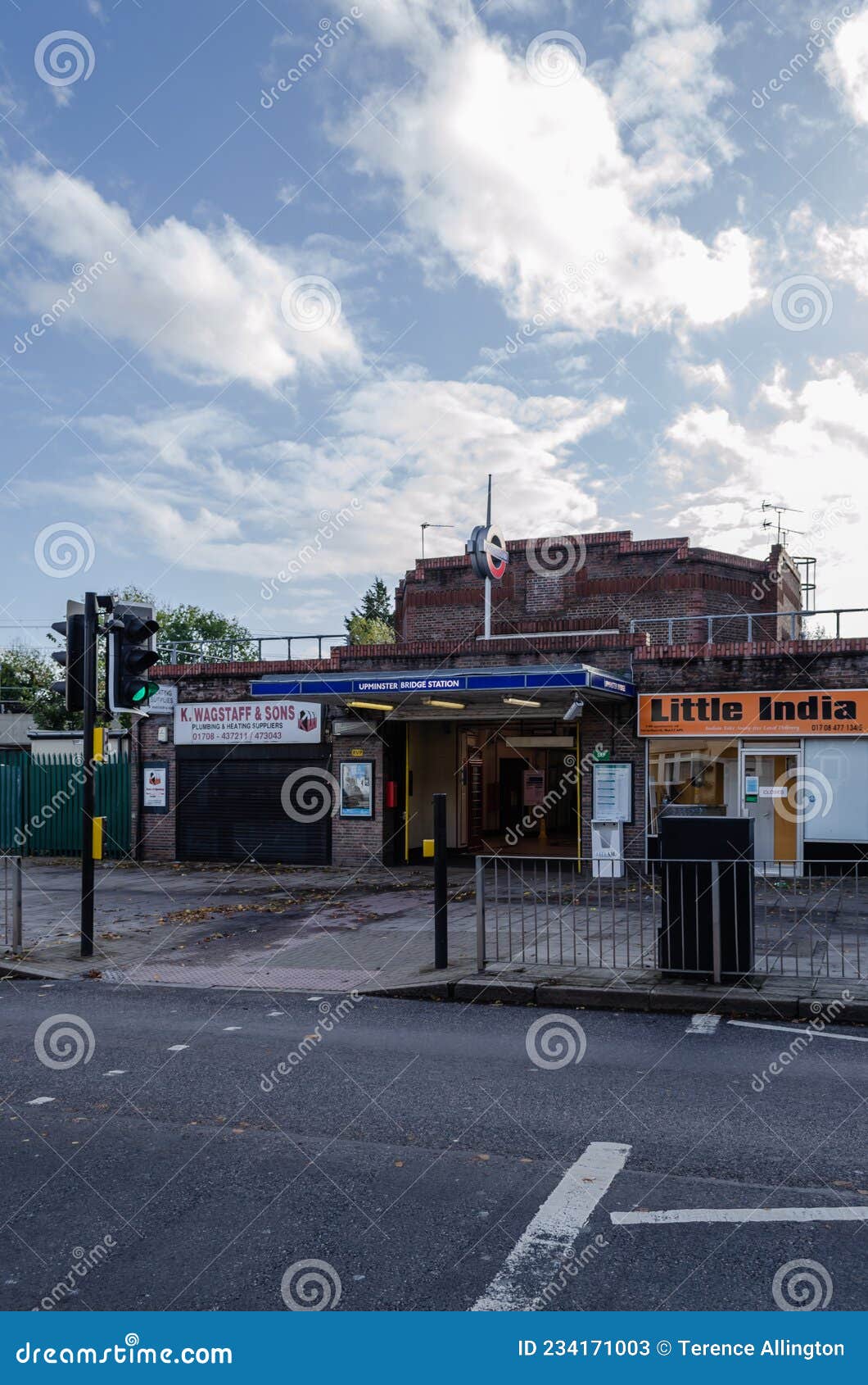 The Upminster Bridge Train Station Along Bridge Road in Upminster ...