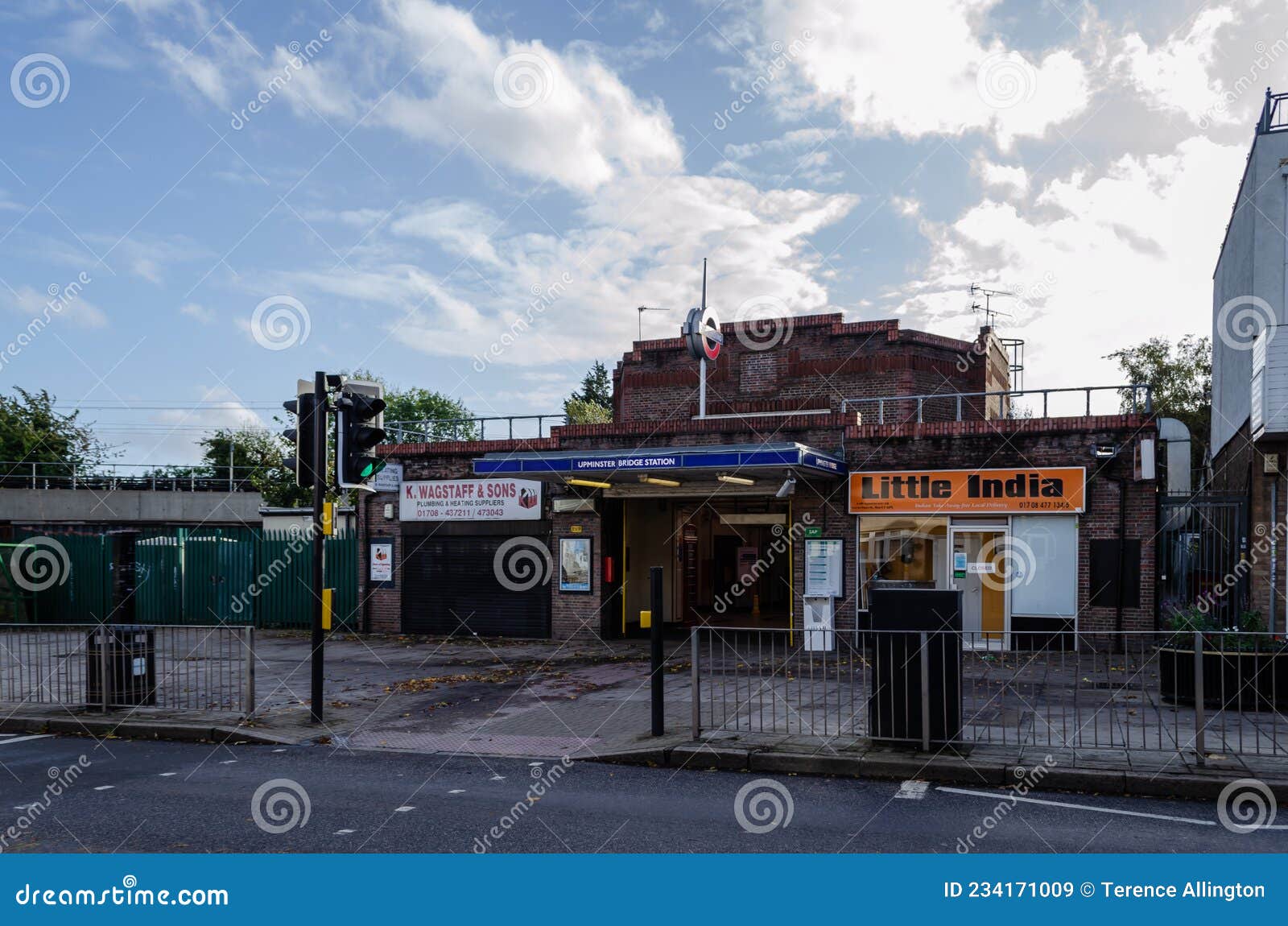The Upminster Bridge Train Station Along Bridge Road in Upminster ...