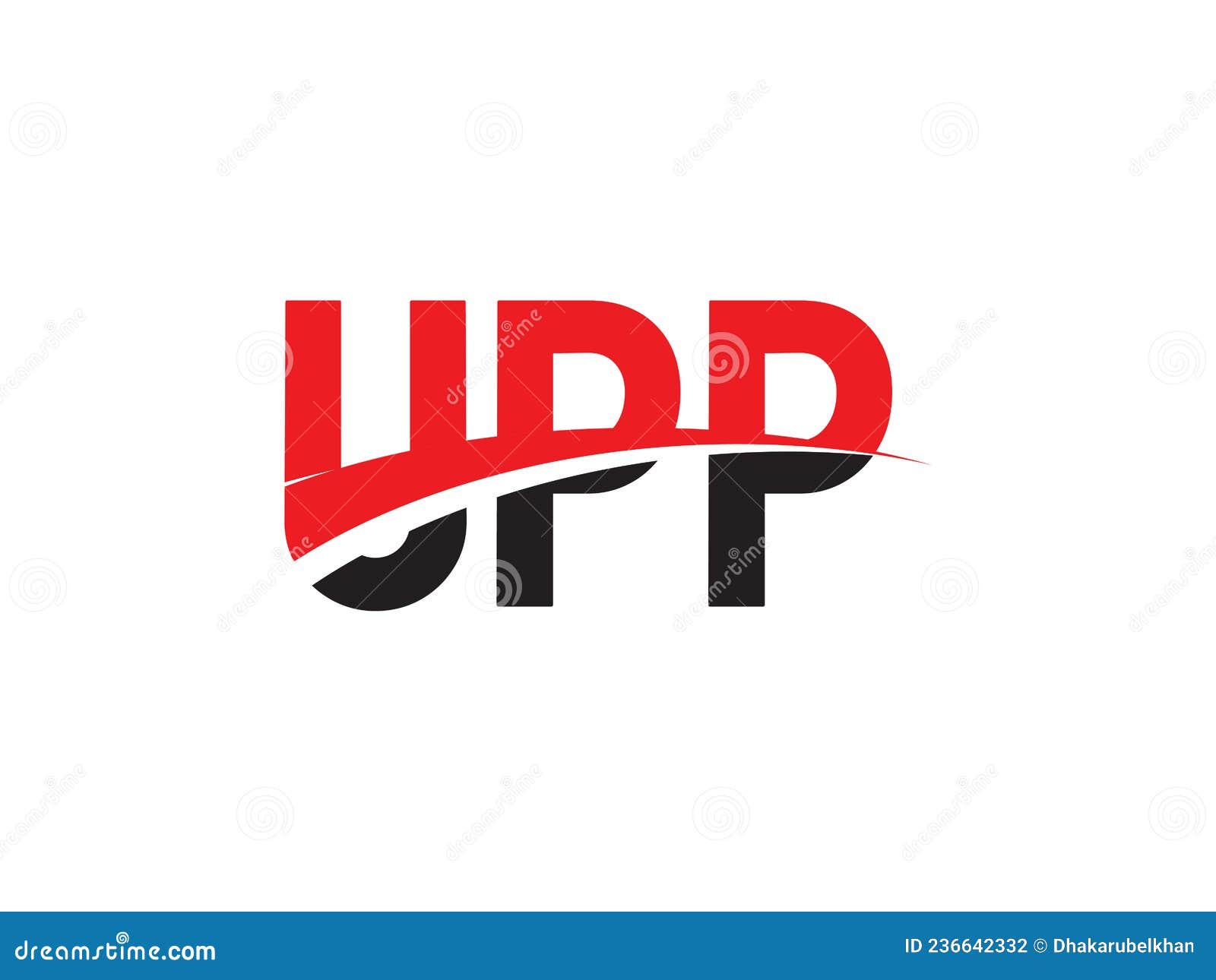 UPP Letter Initial Logo Design Vector Illustration Stock Vector ...