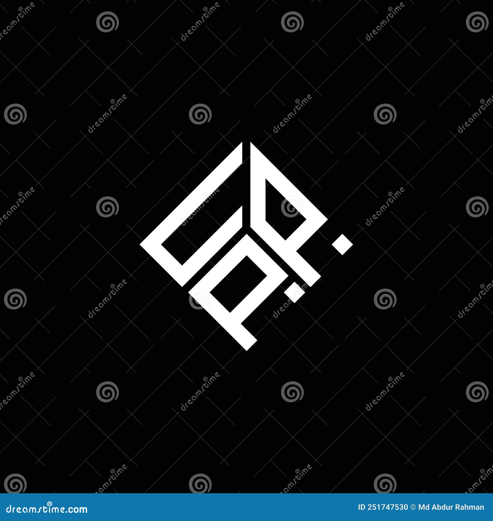 UPP Letter Logo Design on Black Background. UPP Creative Initials ...