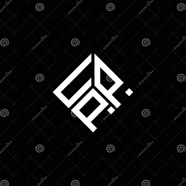 UPP Letter Logo Design on Black Background. UPP Creative Initials ...