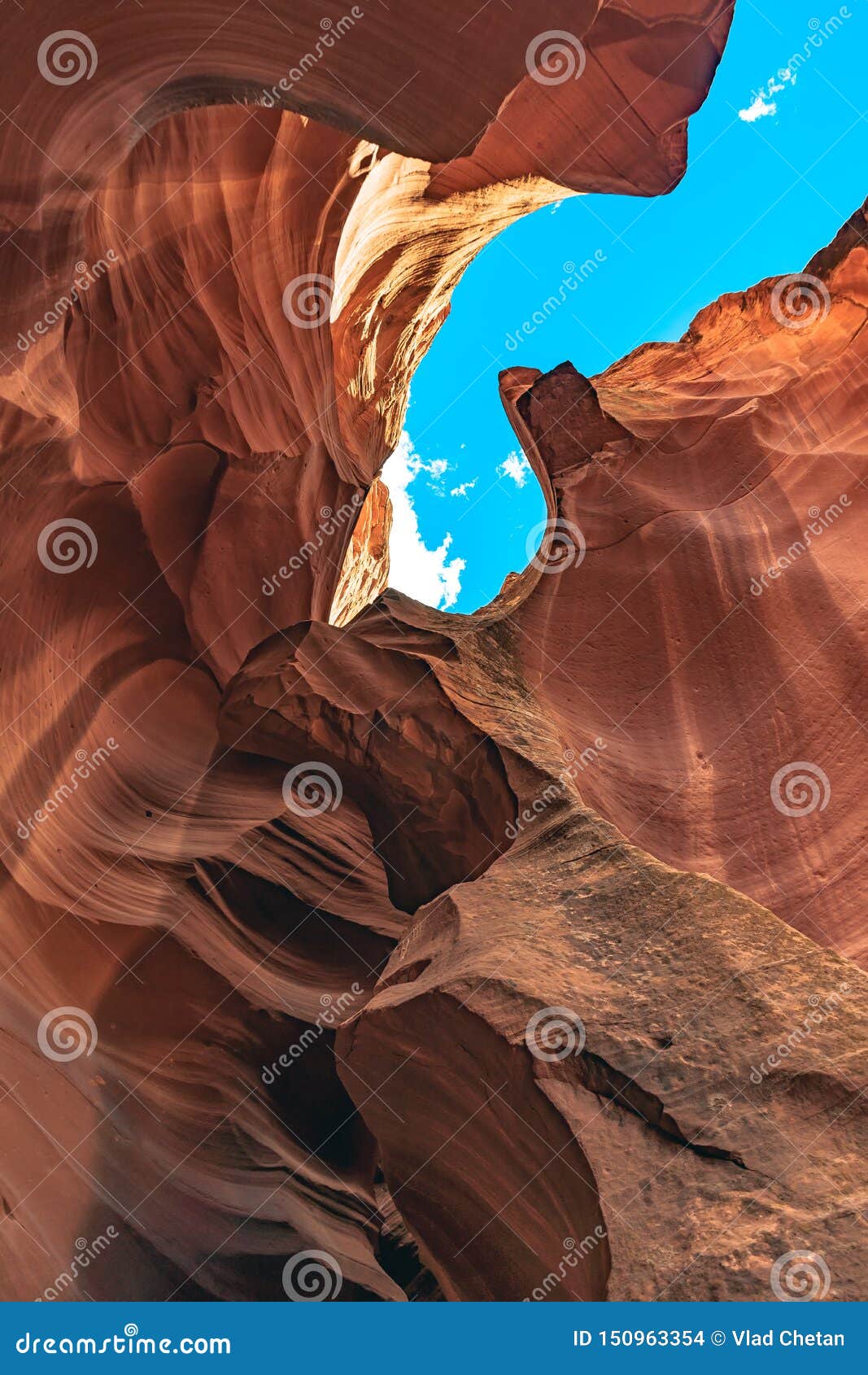 Upper Antelope Canyon, Beautiful Shapes Stock Photo - Image of nature ...