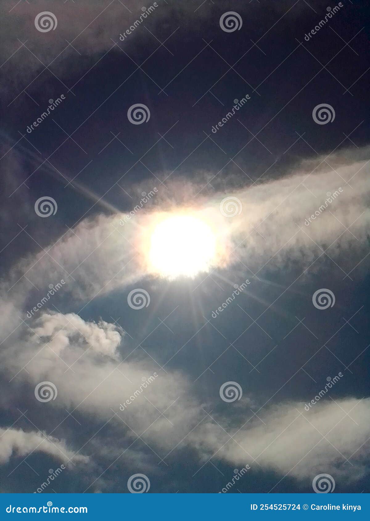 The Sun Under Cumulonimbus Clouds, August 2022 in Kenya Stock Photo ...