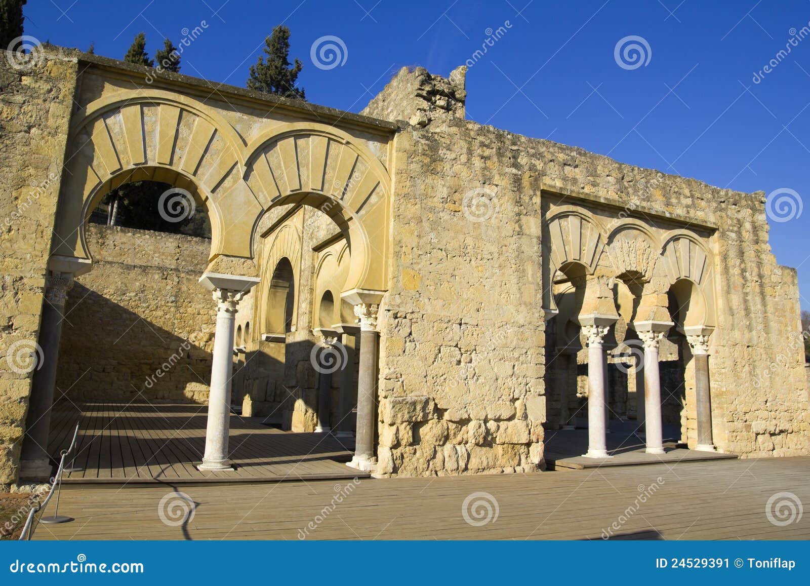 Upper Basilic Building. Medina Azahara. Stock Image - Image of azahra ...