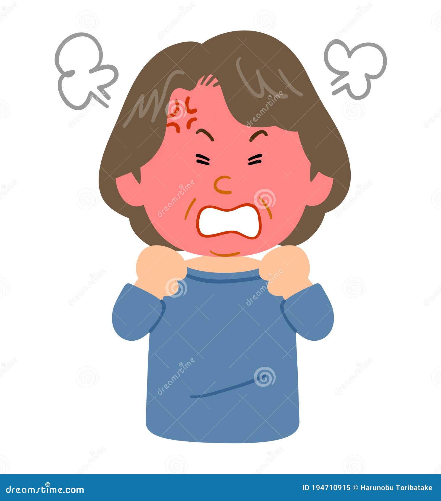 Angry Senior Couple, Mature Elderly People Vector Illustration ...