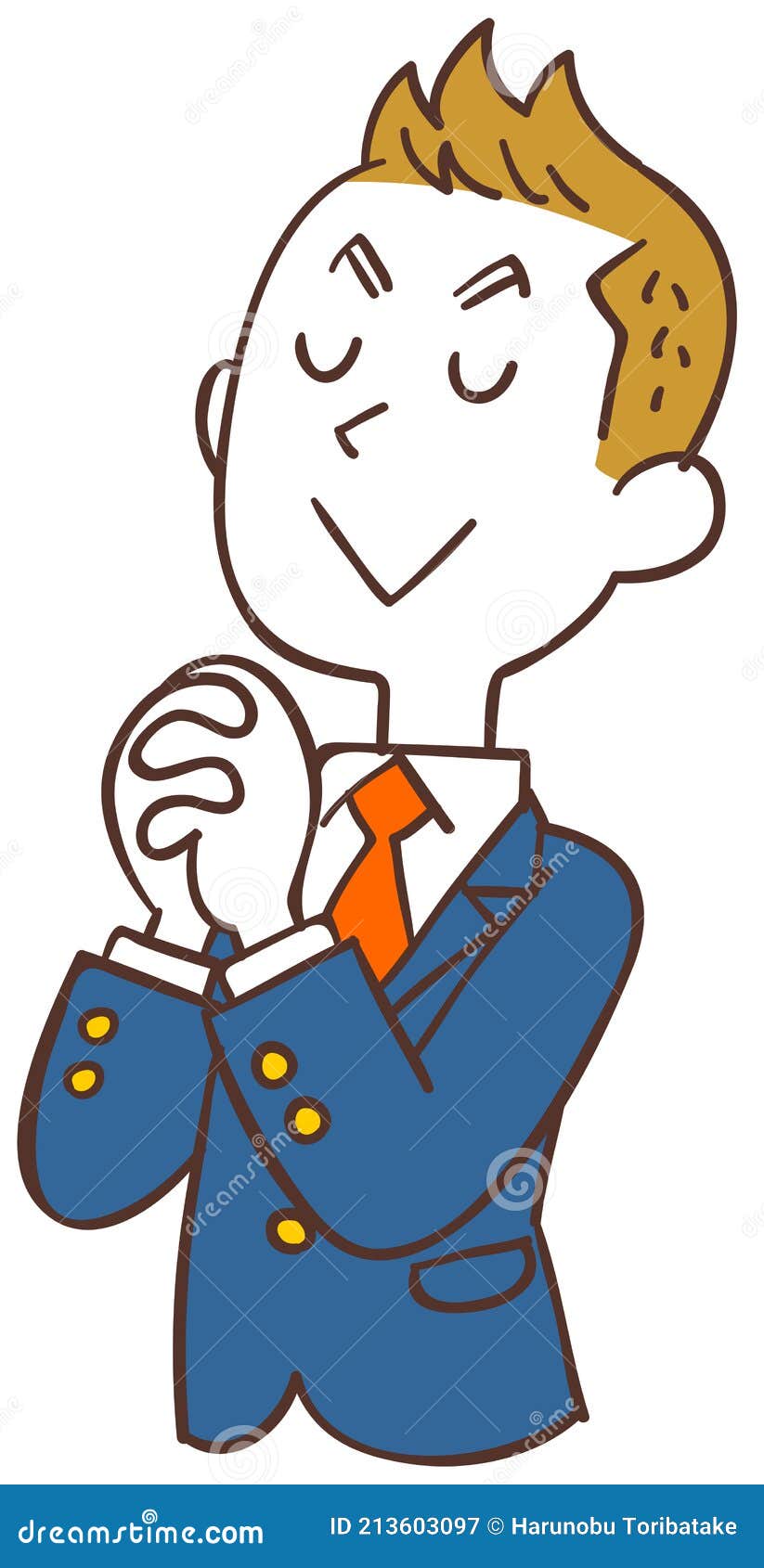 Upper Body of a Boy Student Praying Stock Vector - Illustration of ...