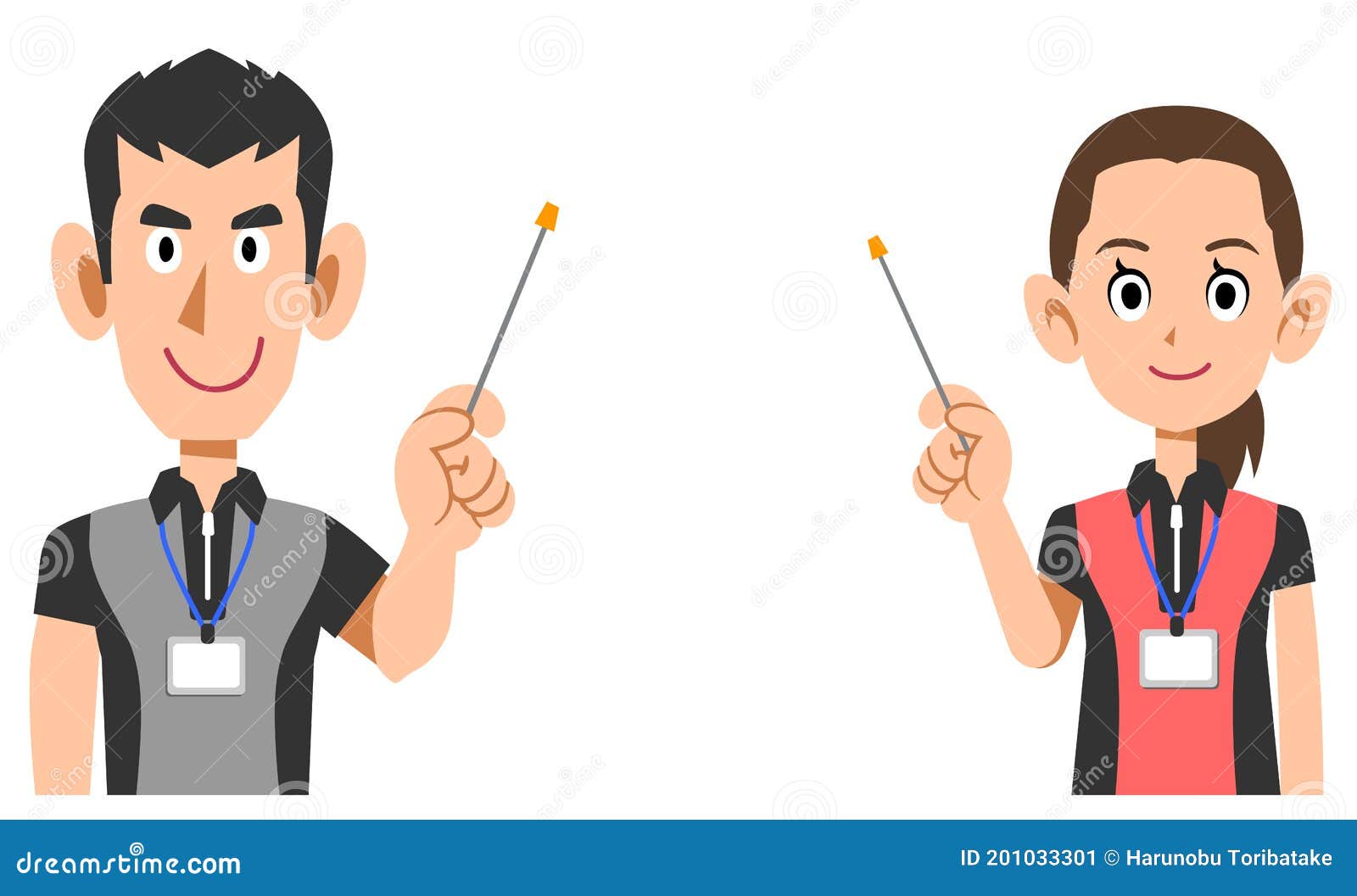 The Upper Body of a Man and a Woman of a Sports Instructor Explained ...