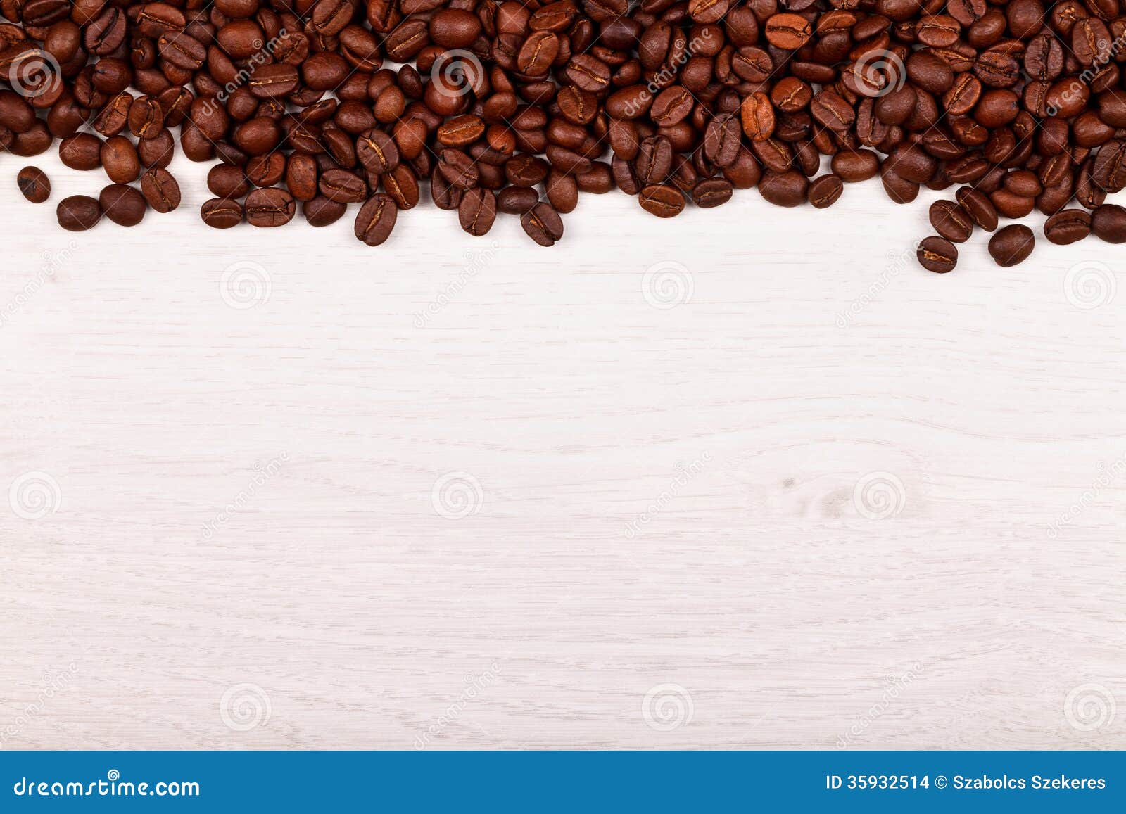 Upper Border of Coffee Beans Stock Photo - Image of grain, seed: 35932514