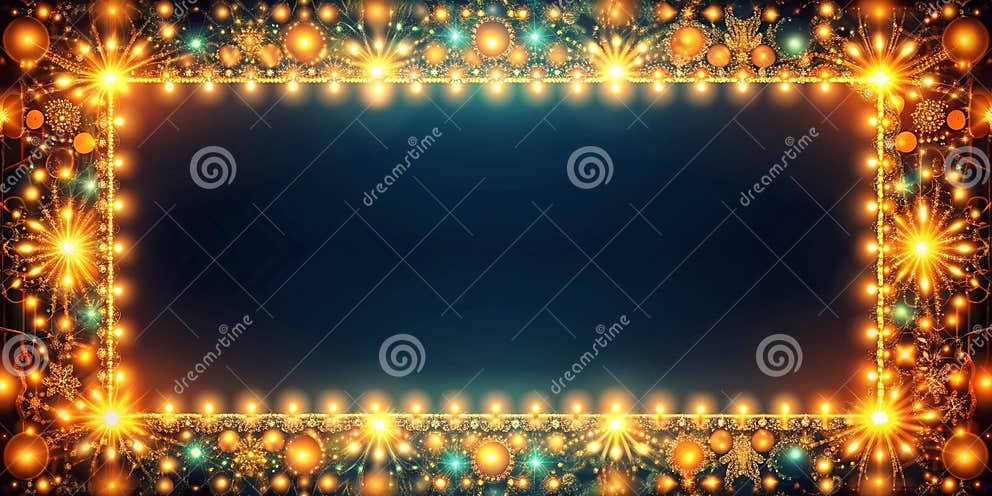 Upper Borders Illuminated Backgrounds Abstract AI-Generated Content ...