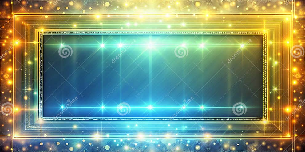 Upper Borders Illuminated Backgrounds Abstract Generative by AI Stock ...