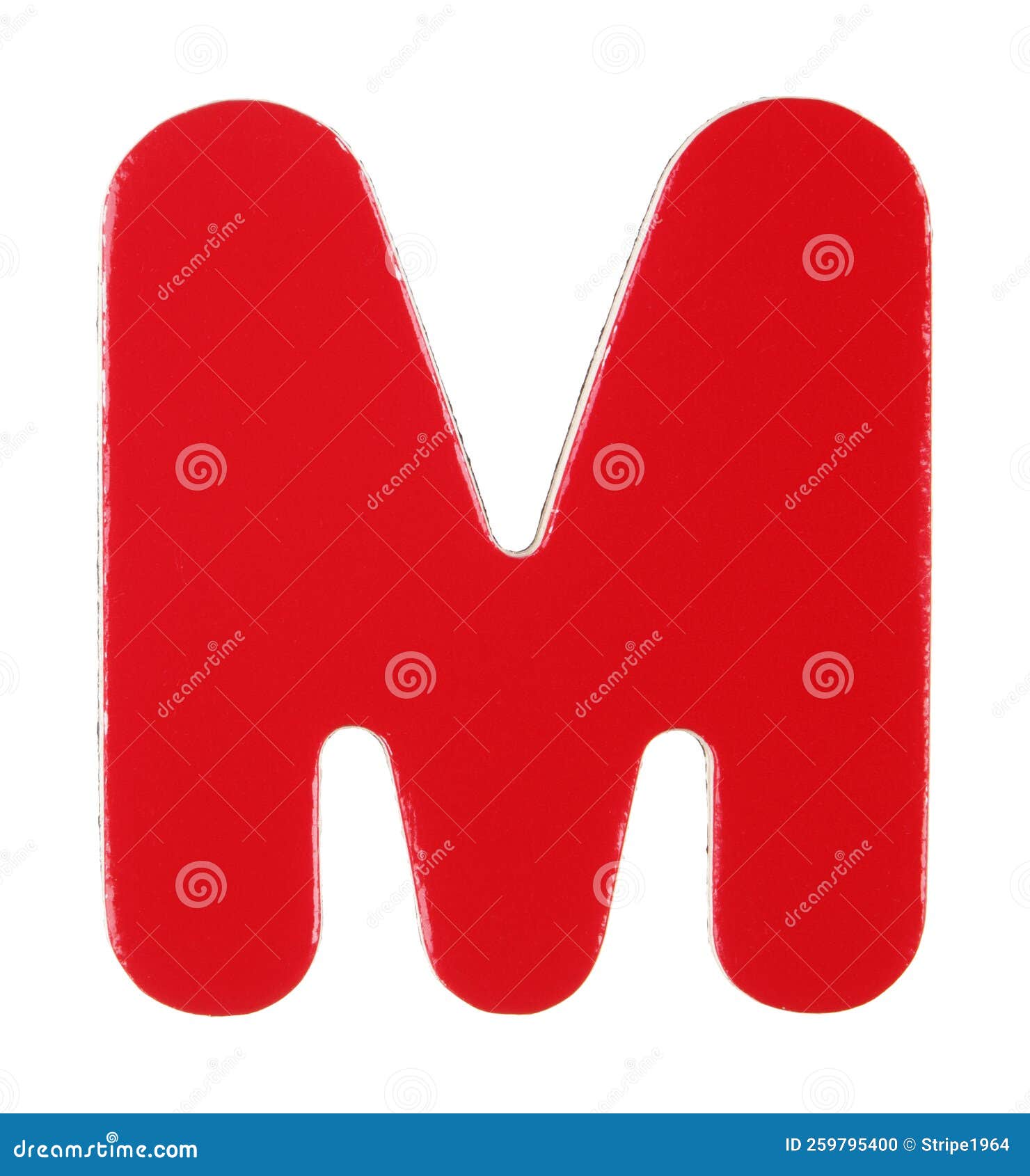 Upper Case M Magnetic Letter on White with Clipping Path Stock Photo ...