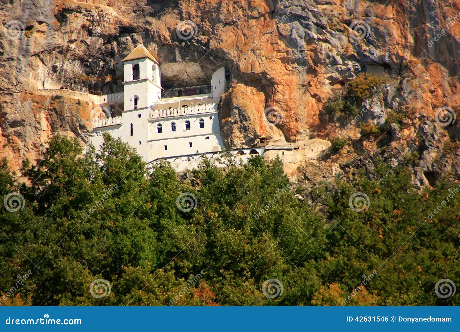Upper Church of Ostrog Monastery, Montenegro Stock Photo - Image of ...