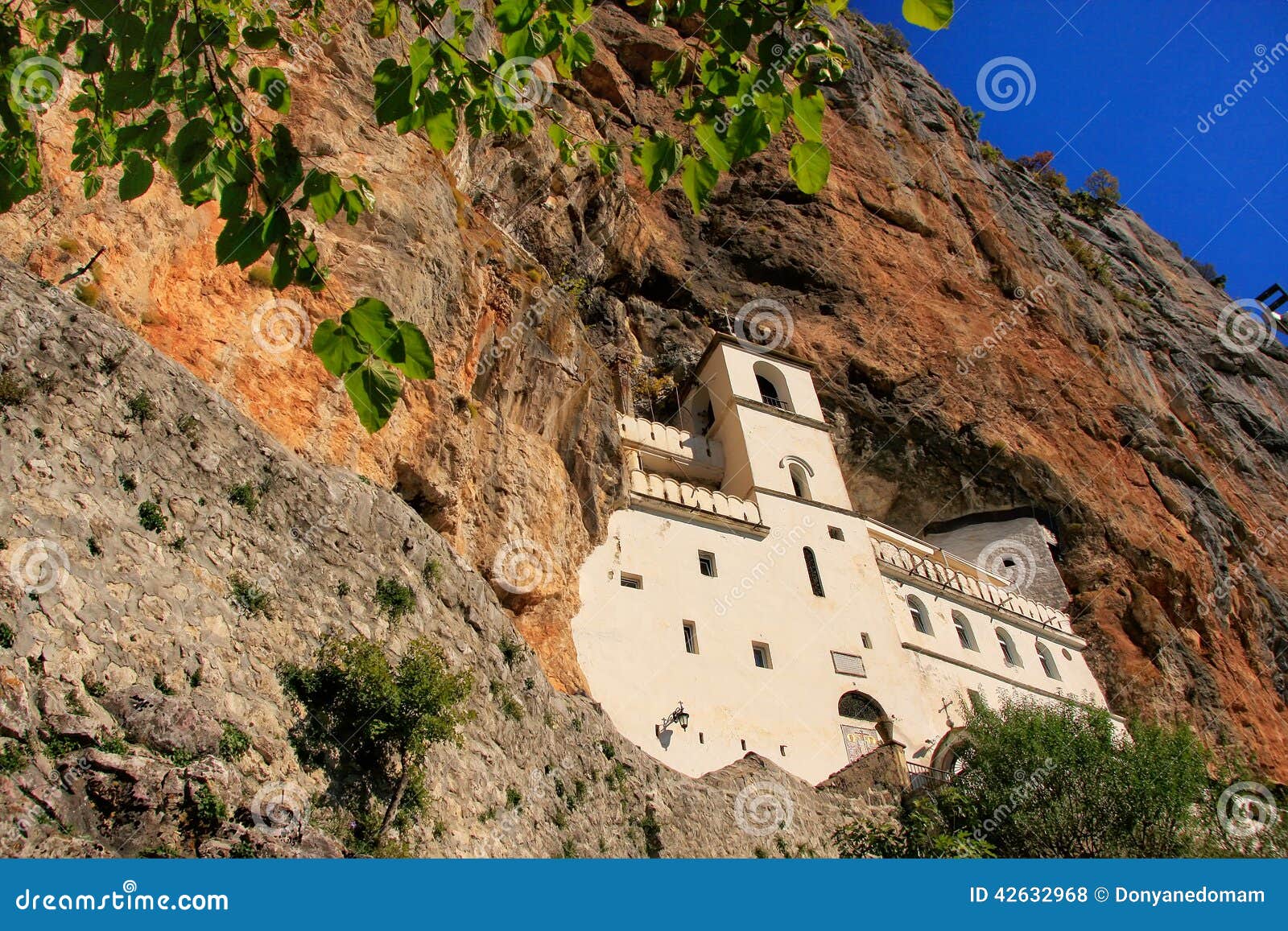 Upper Church of Ostrog Monastery, Montenegro Stock Photo - Image of ...