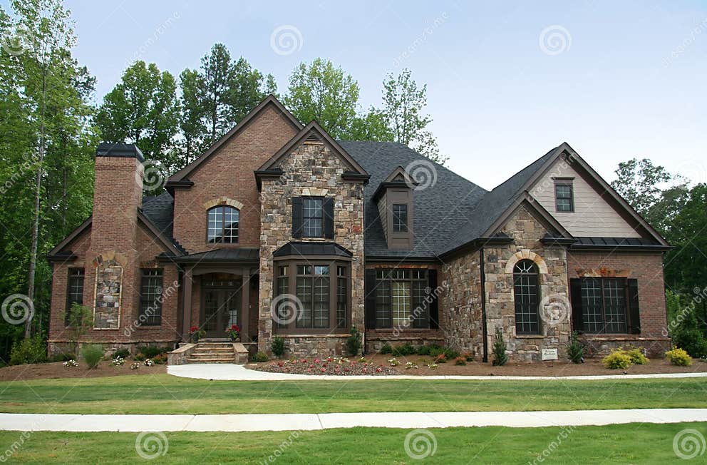 Upper class luxury home stock photo. Image of dream, neighborhood - 890646