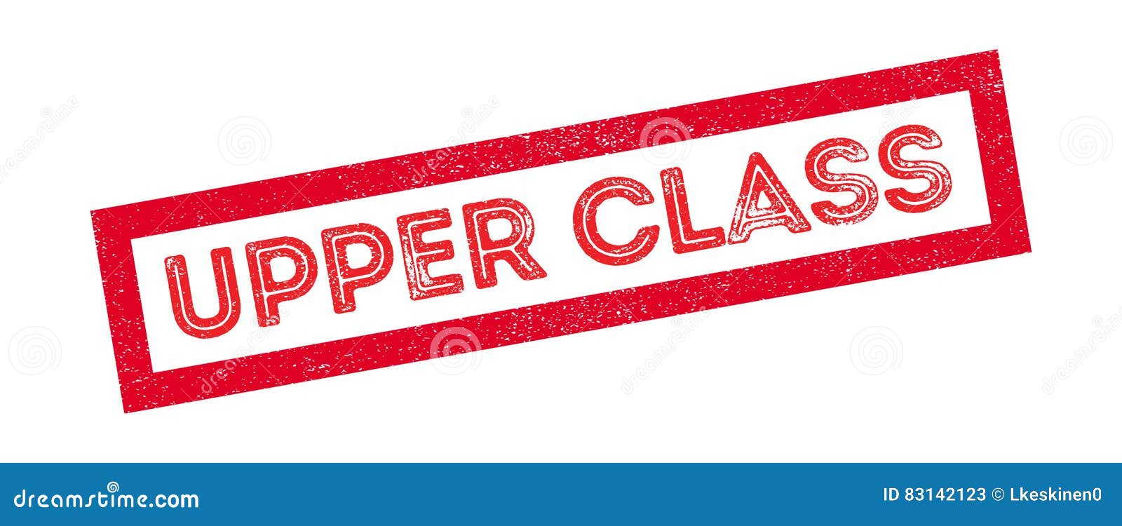 Upper Class rubber stamp stock illustration. Illustration of cream ...