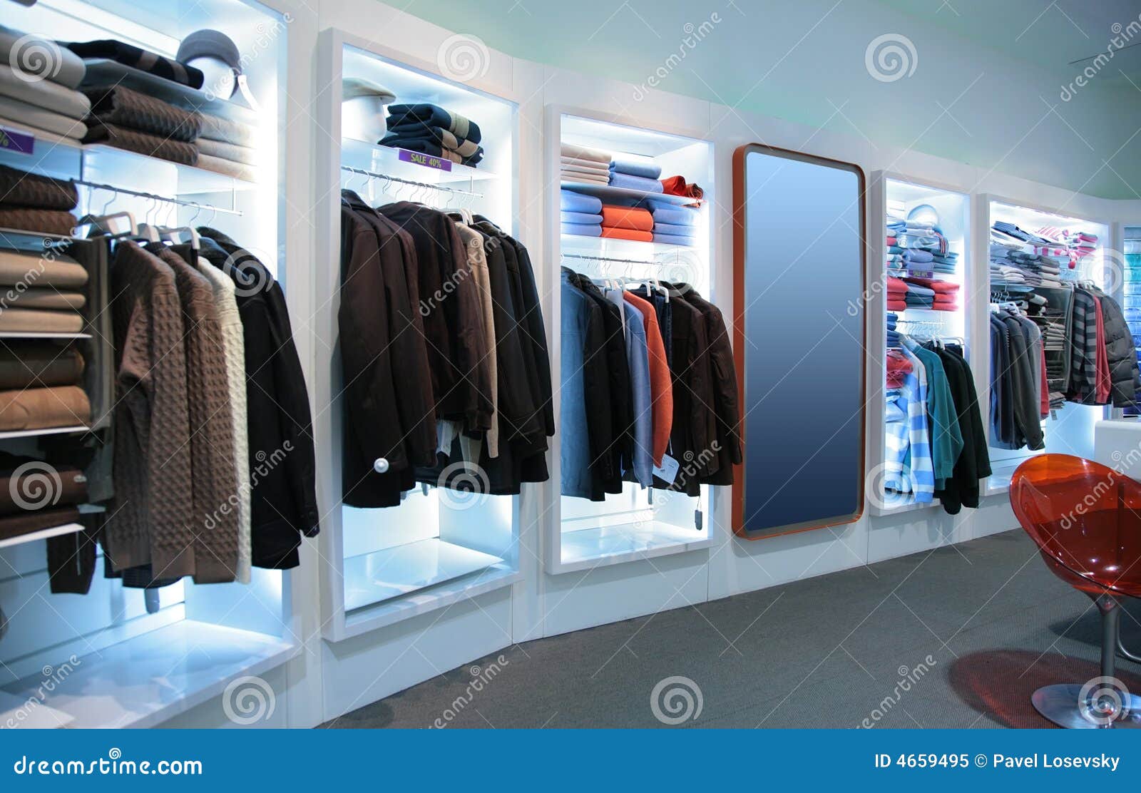 Upper clothes in shop stock image. Image of inside, human - 4659495
