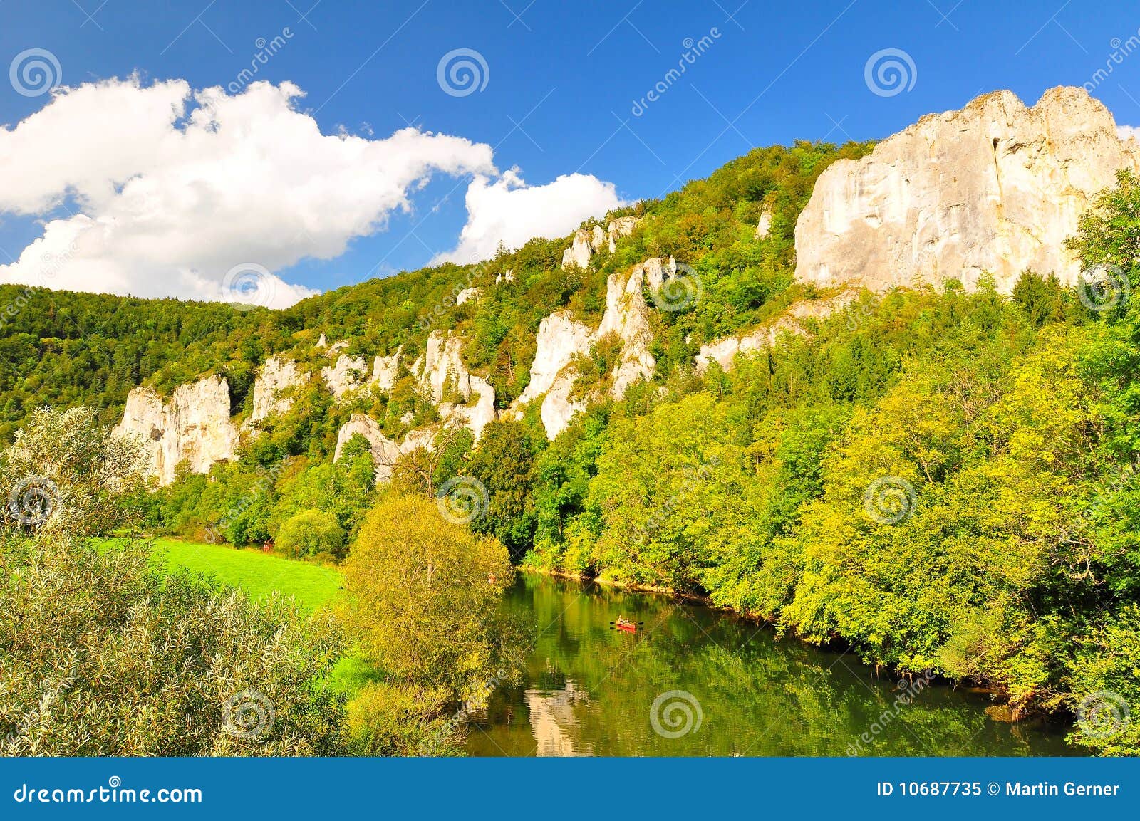 Upper Danube Valley stock image. Image of danube, stone - 10687735