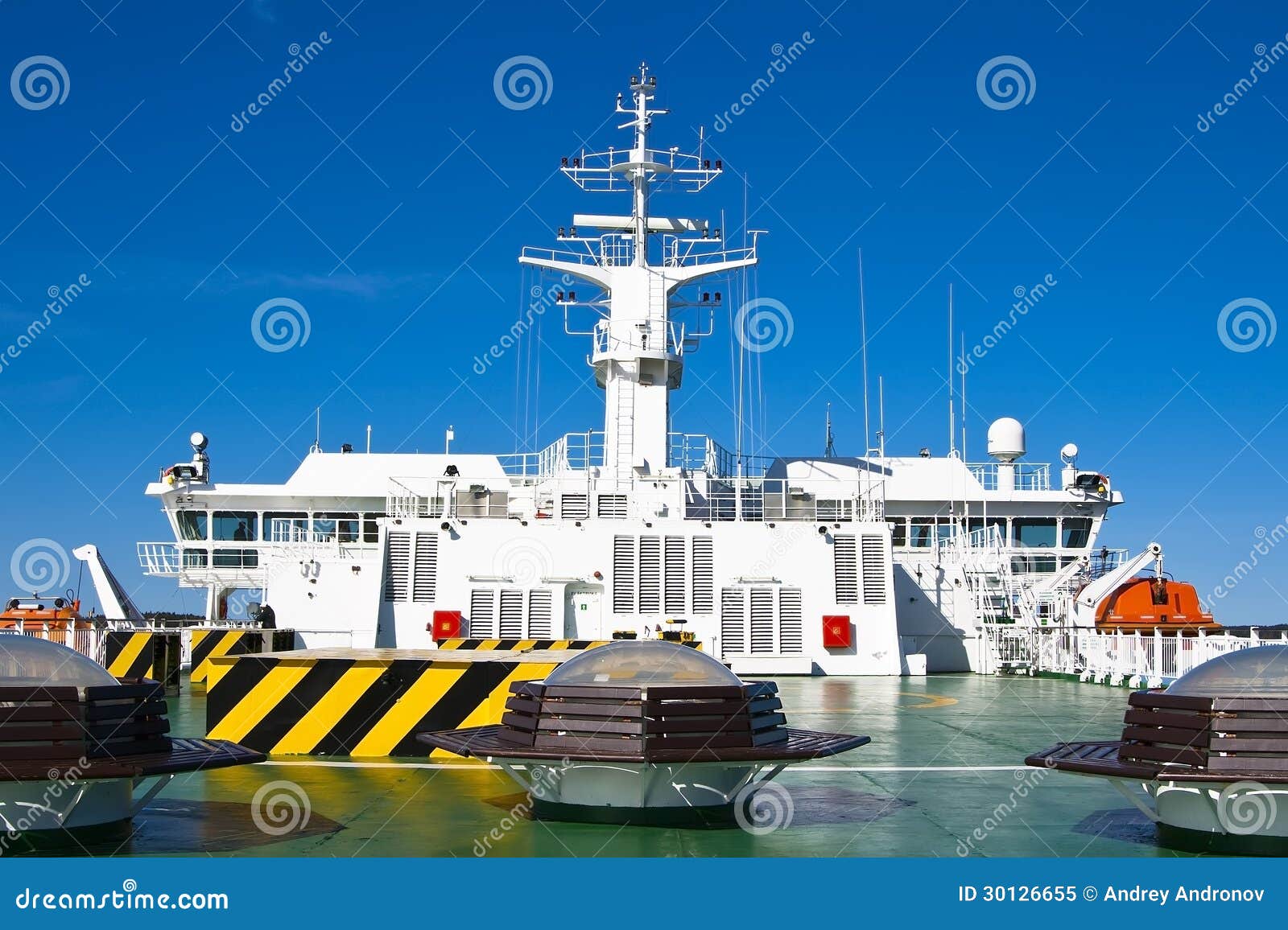 The Upper Deck and Command Post Stock Image - Image of interior ...