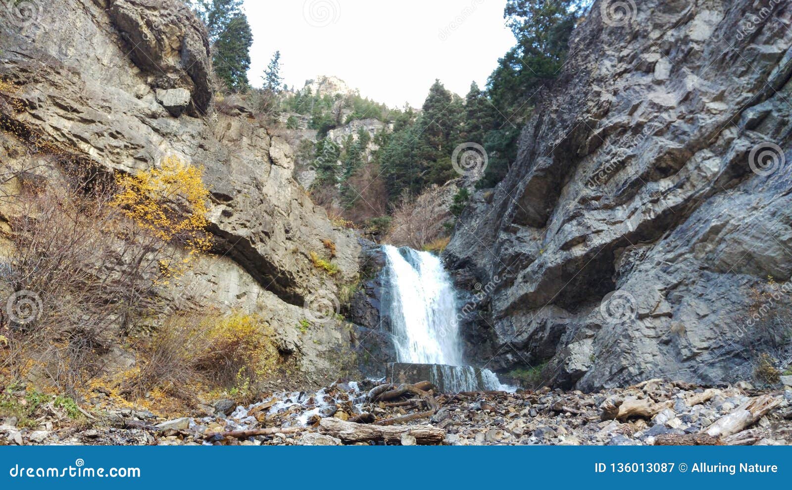 Upper Falls in Provo Canyon Stock Image - Image of provo, cascading ...